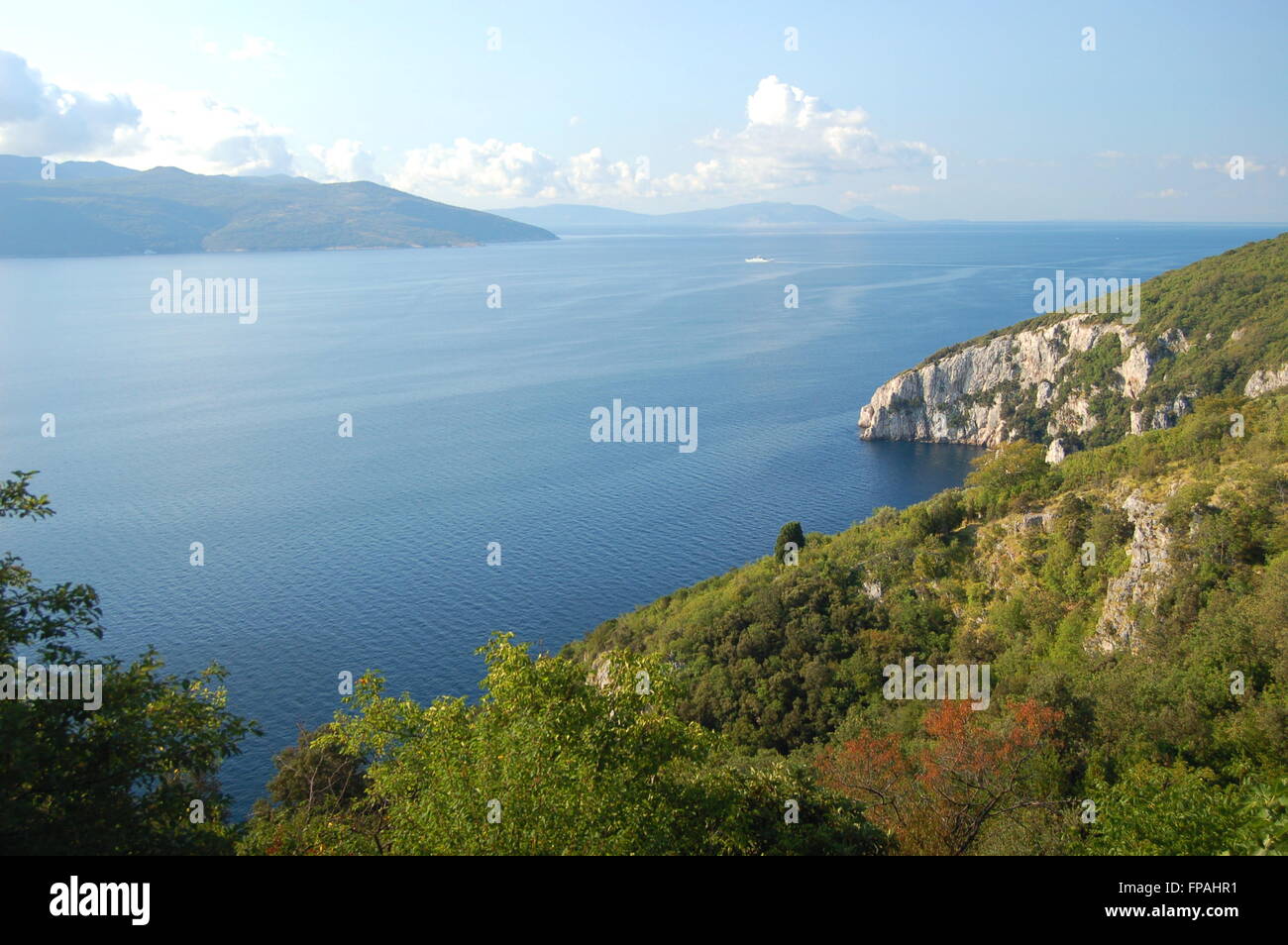gorgeous summer landscape of istria near village brsec in croatia Stock ...