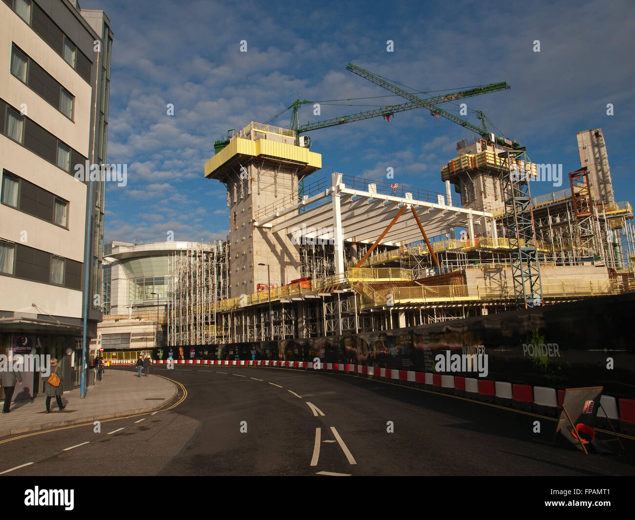 Construction of the West Quay Watermark development Southampton ...