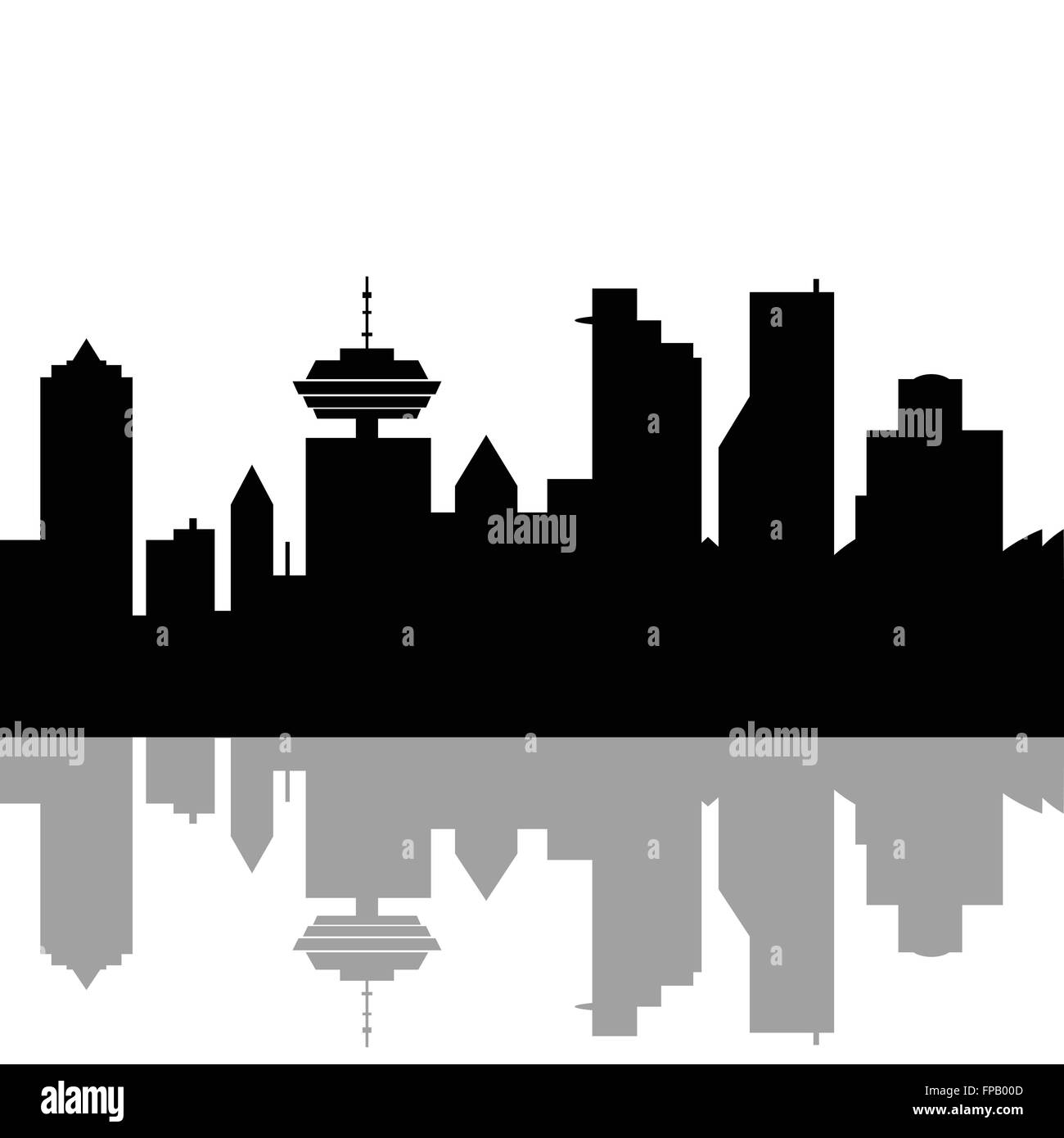 Vancouver Canada skyline Stock Vector Image & Art - Alamy