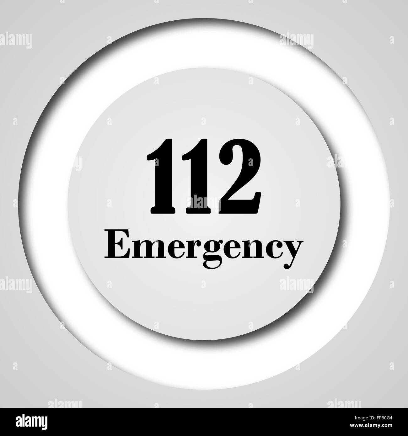 Number emergency 112 black hi-res stock photography and images - Alamy