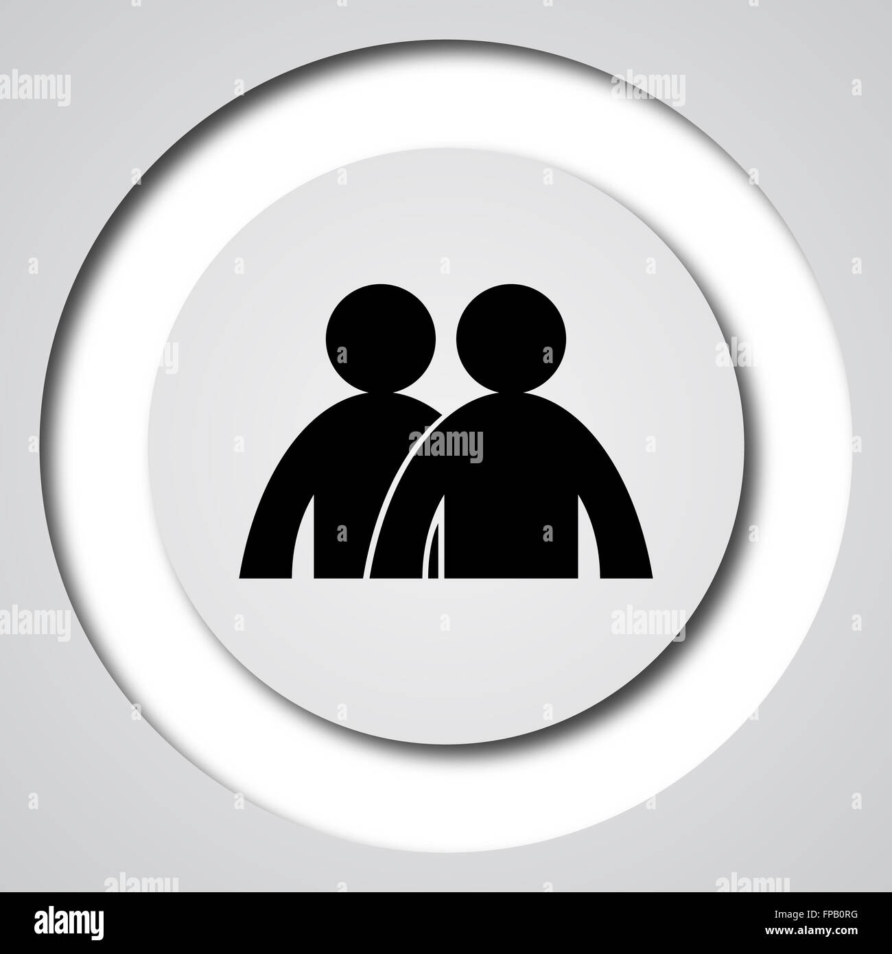 Forum icon. Internet button on white background Stock Photo - Alamy