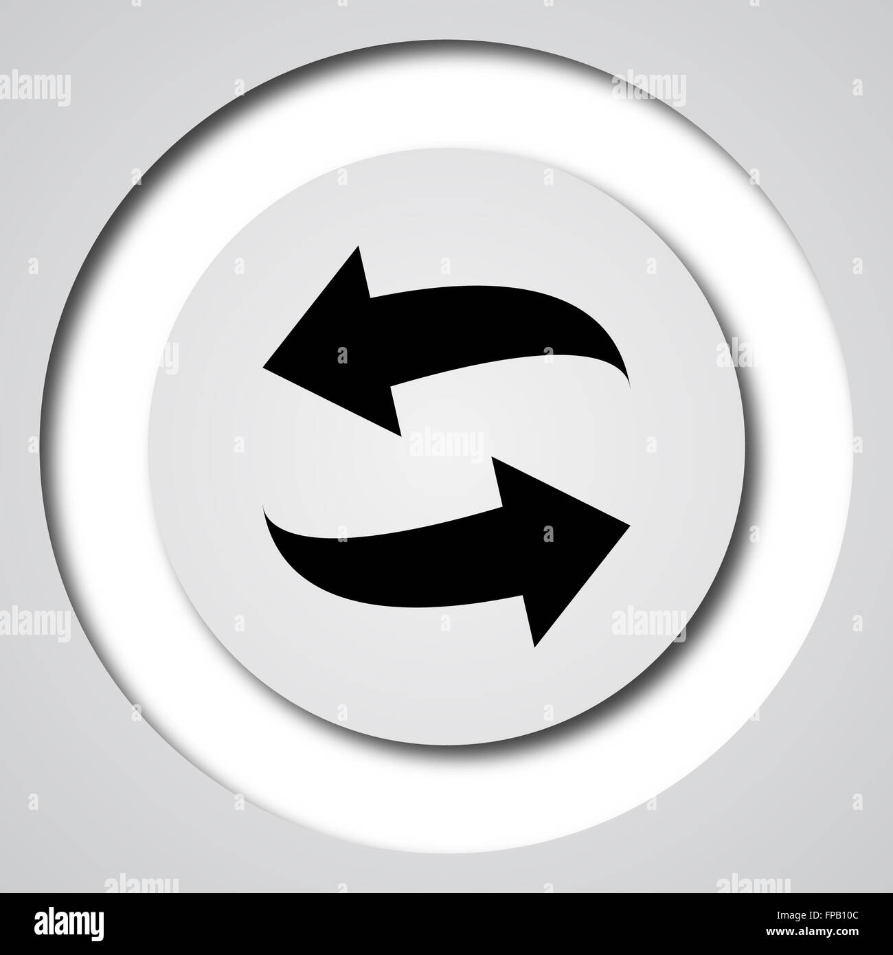 Swap icon. Internet button on white background Stock Photo - Alamy