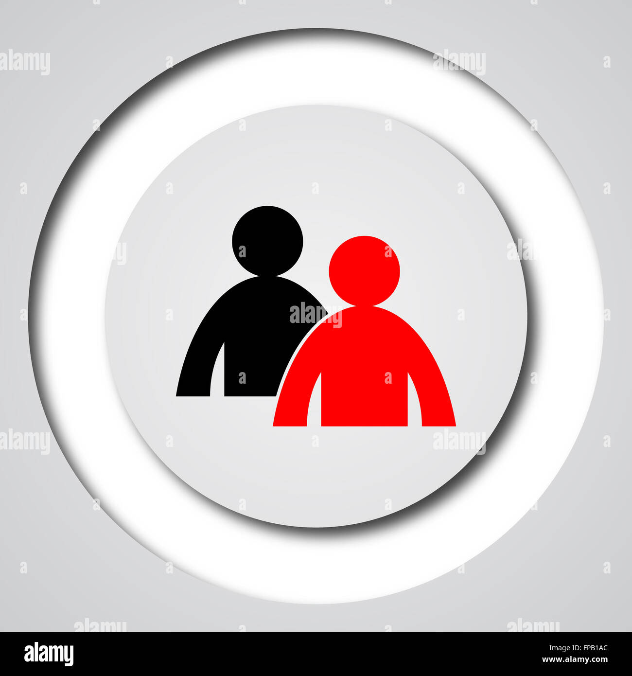 Mentoring icon. Internet button on white background Stock Photo - Alamy