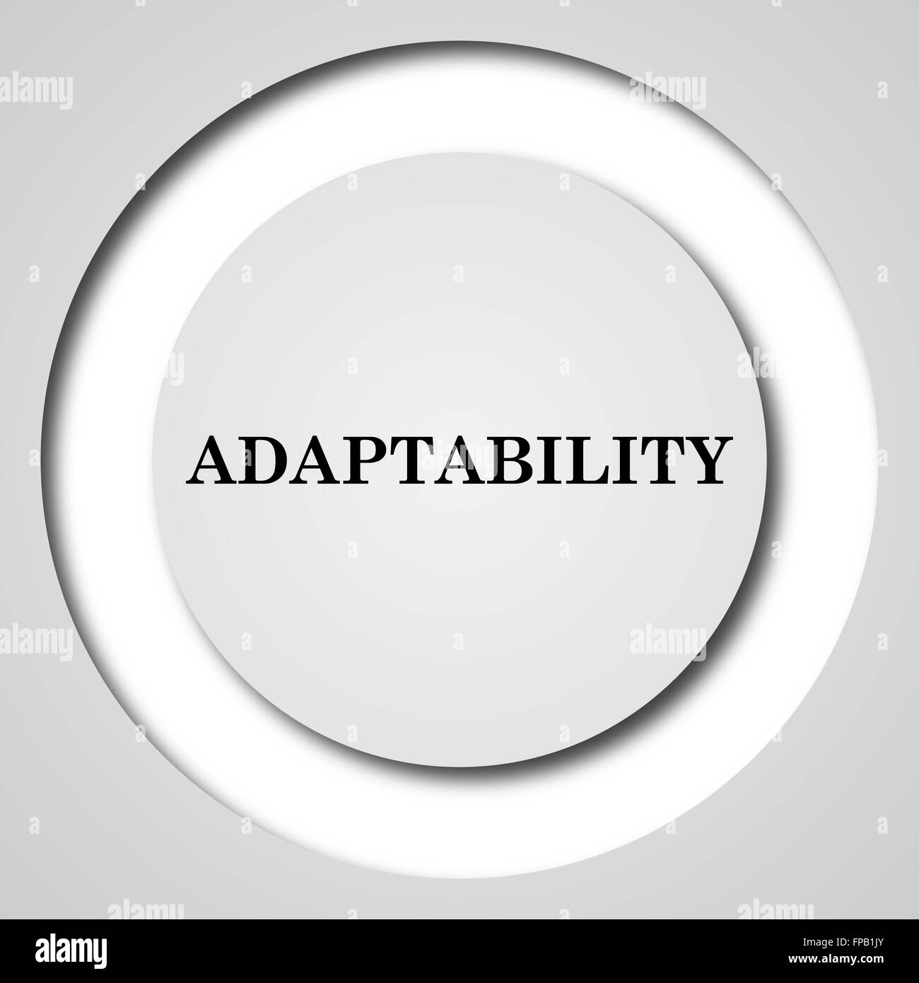 Adaptability icon. Internet button on white background Stock Photo - Alamy