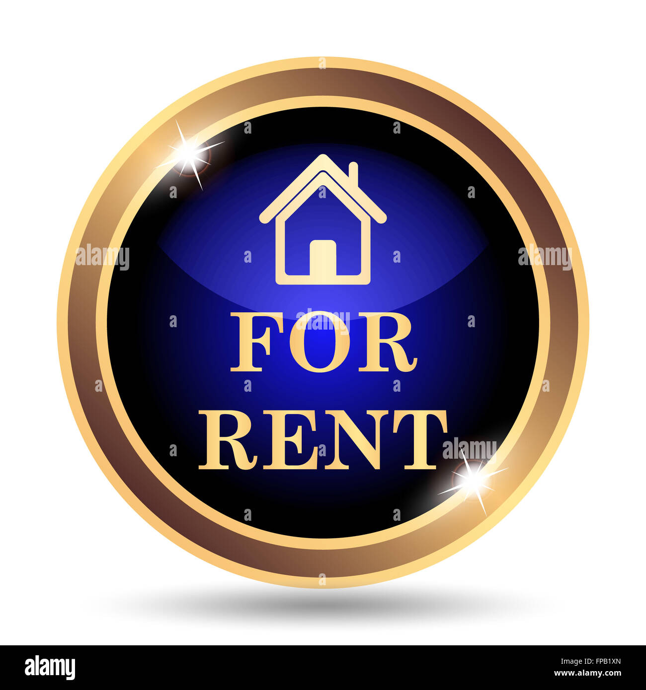 For rent icon. Internet button on white background Stock Photo - Alamy