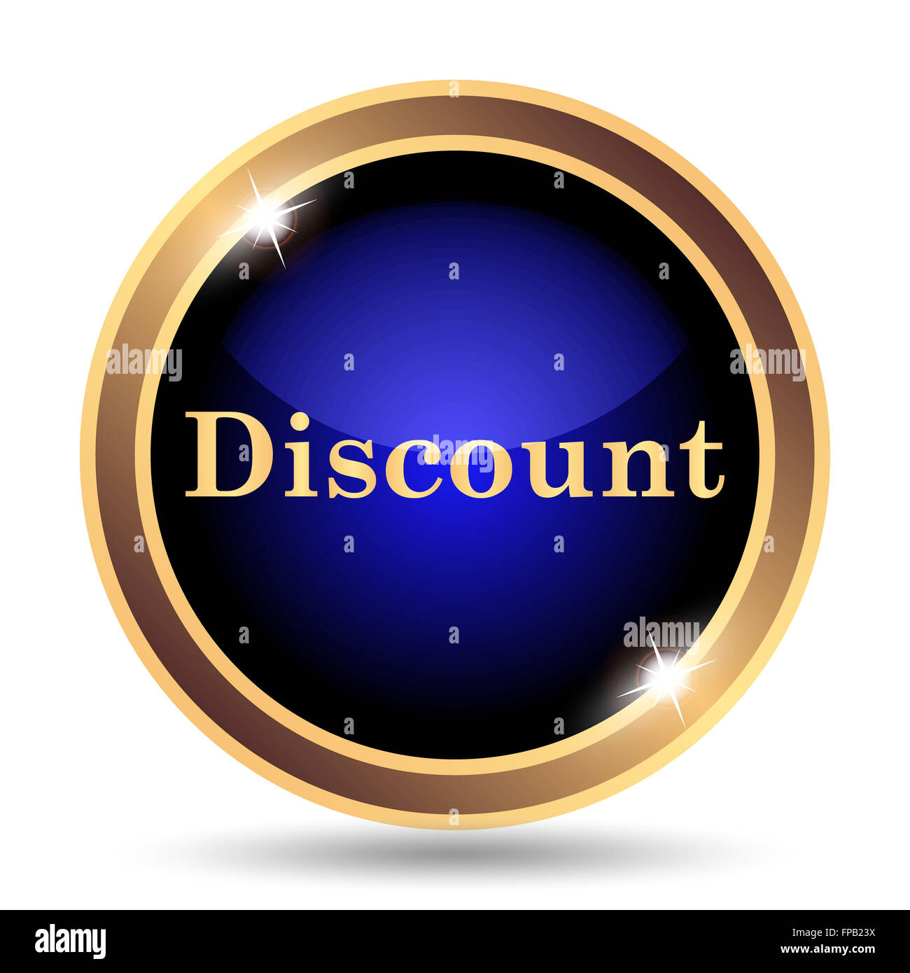 Discount icon. Internet button on white background Stock Photo - Alamy