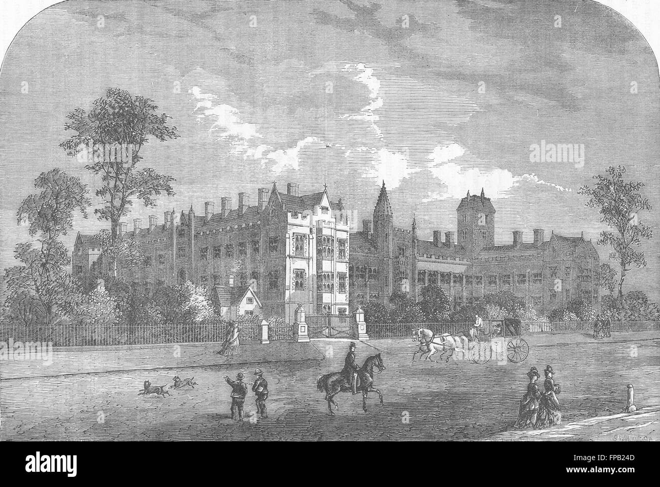 Old hospital 1880 Black and White Stock Photos & Images - Alamy