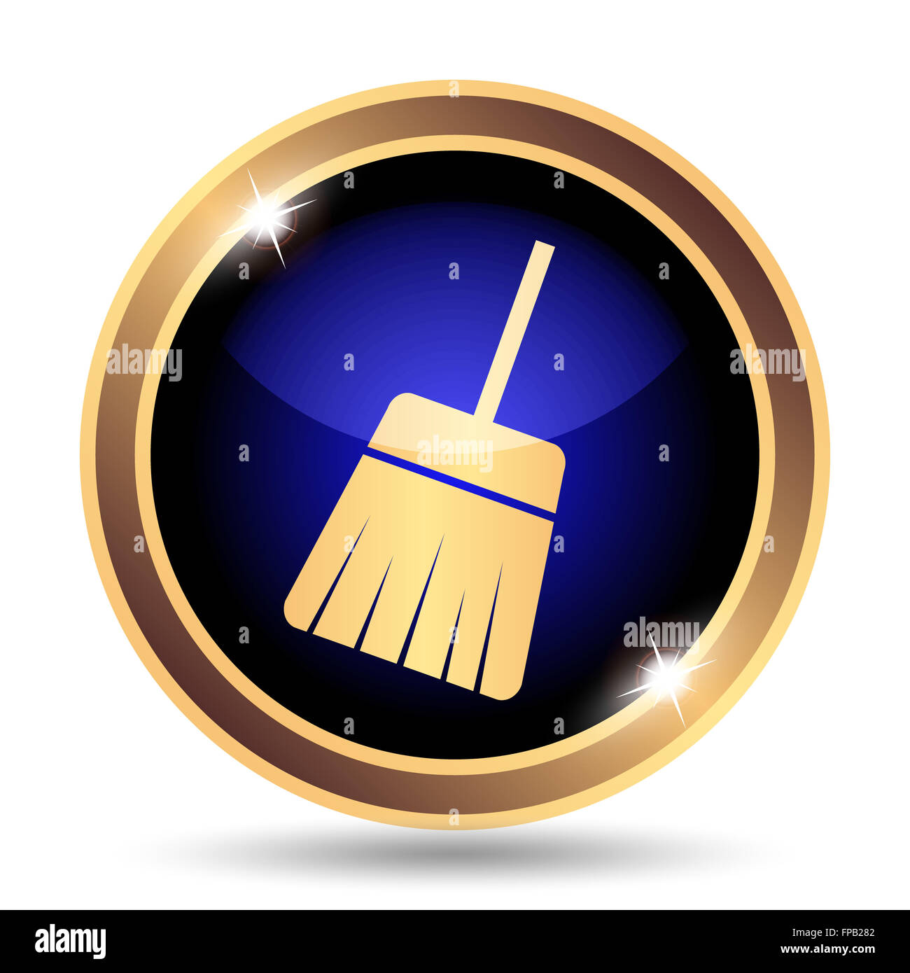 Sweep icon. Internet button on white background Stock Photo - Alamy