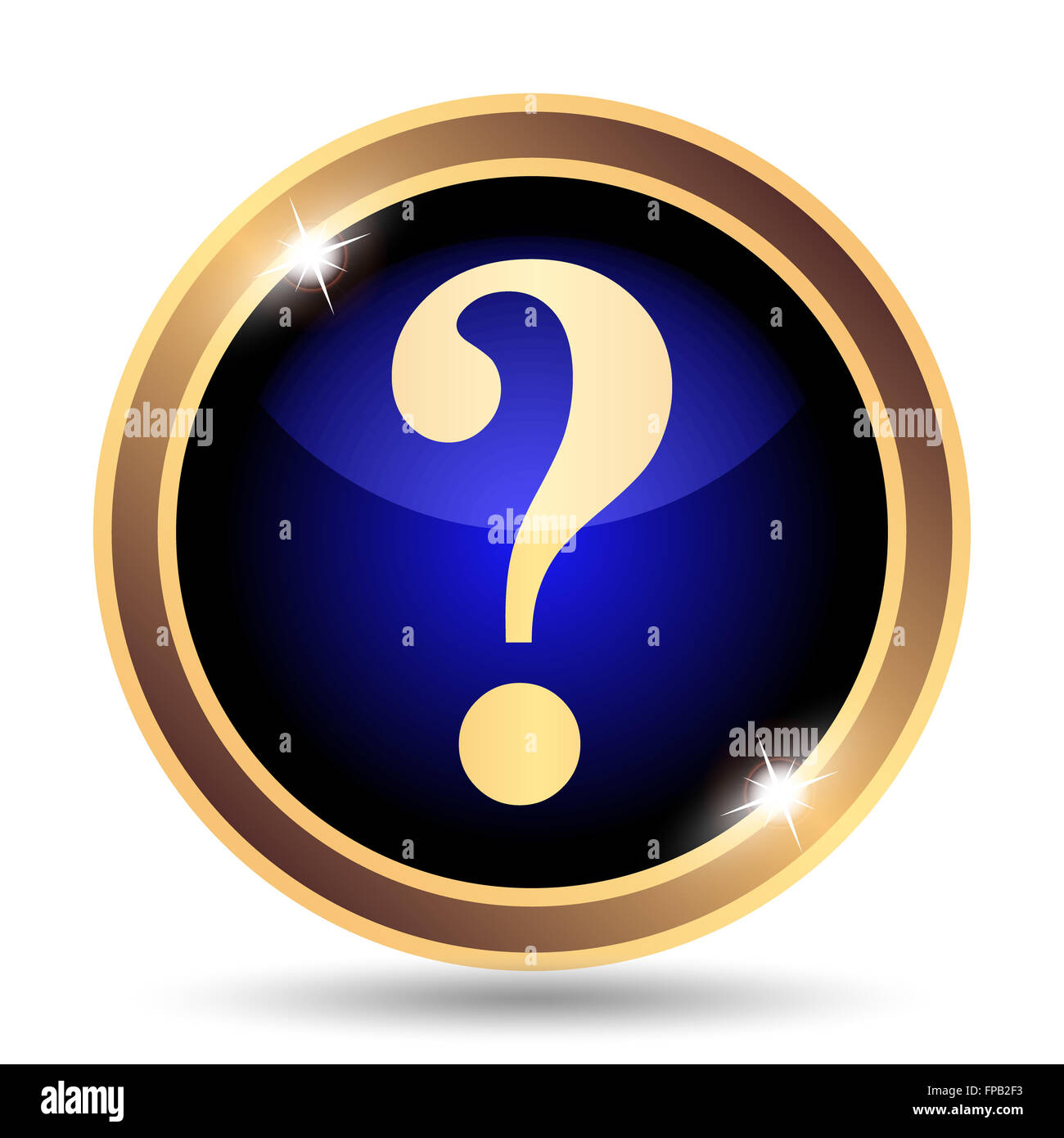 Question mark icon. Internet button on white background Stock Photo - Alamy