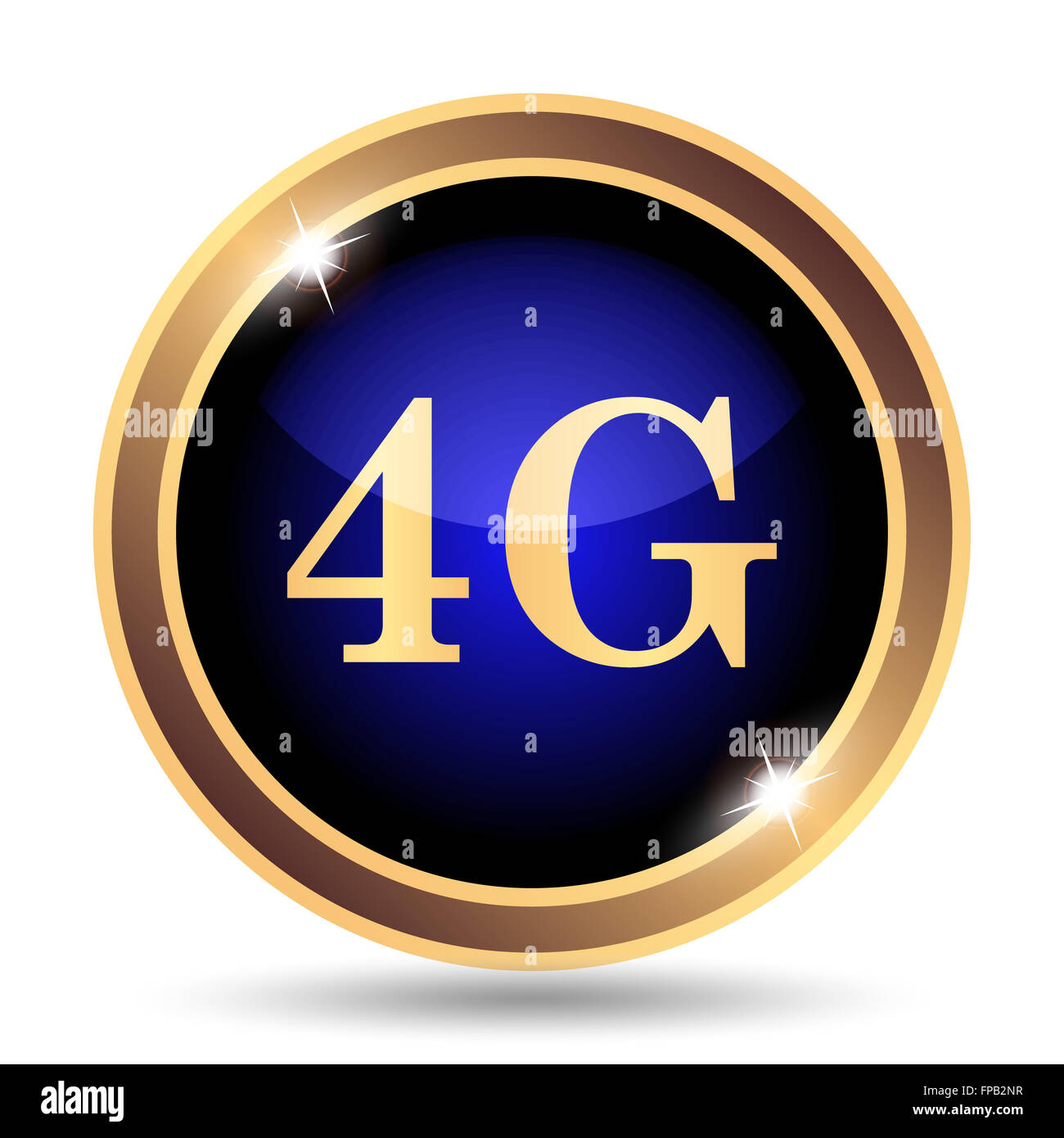 4G icon. Internet button on white background Stock Photo - Alamy