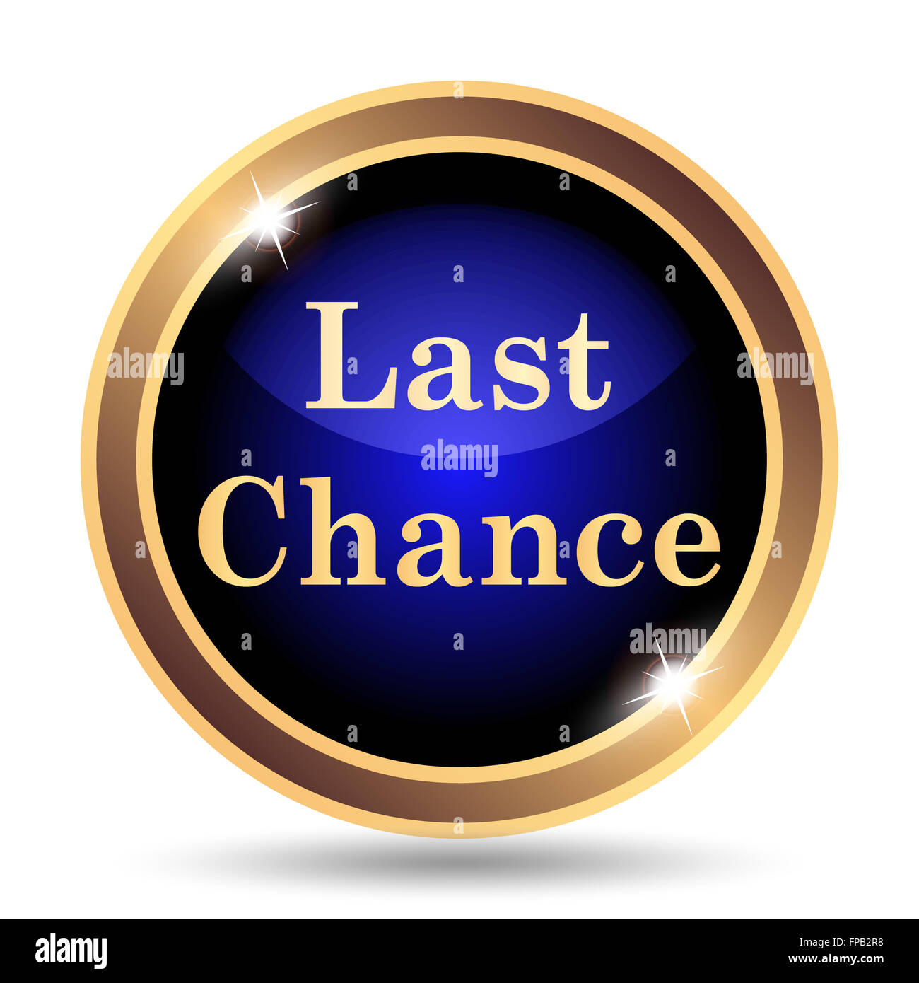Last chance icon. Internet button on white background Stock Photo - Alamy