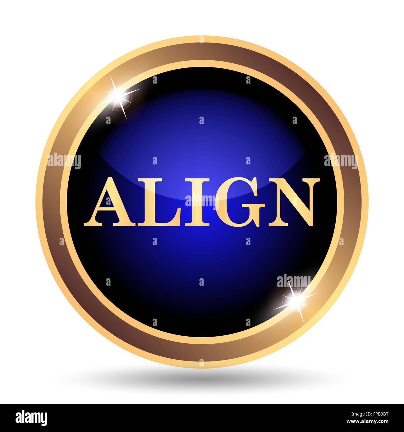 Align icon. Internet button on white background Stock Photo - Alamy