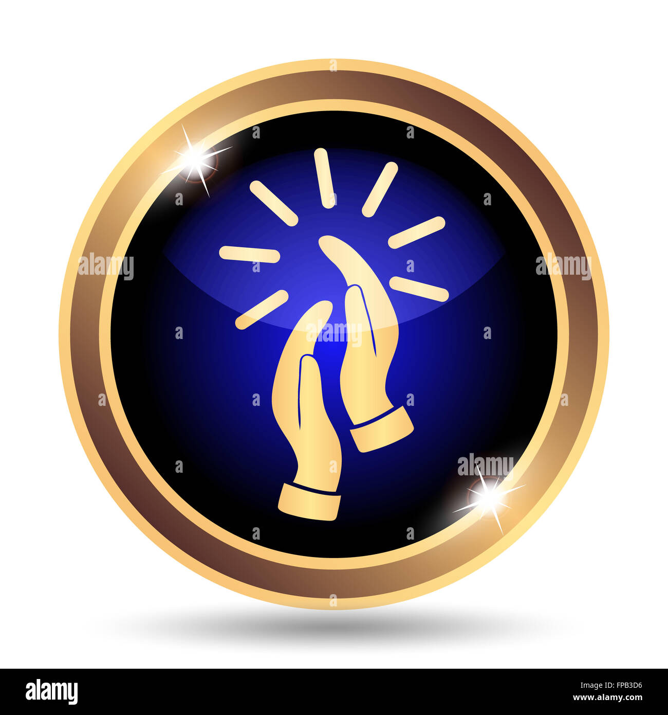 Applause icon. Internet button on white background Stock Photo - Alamy