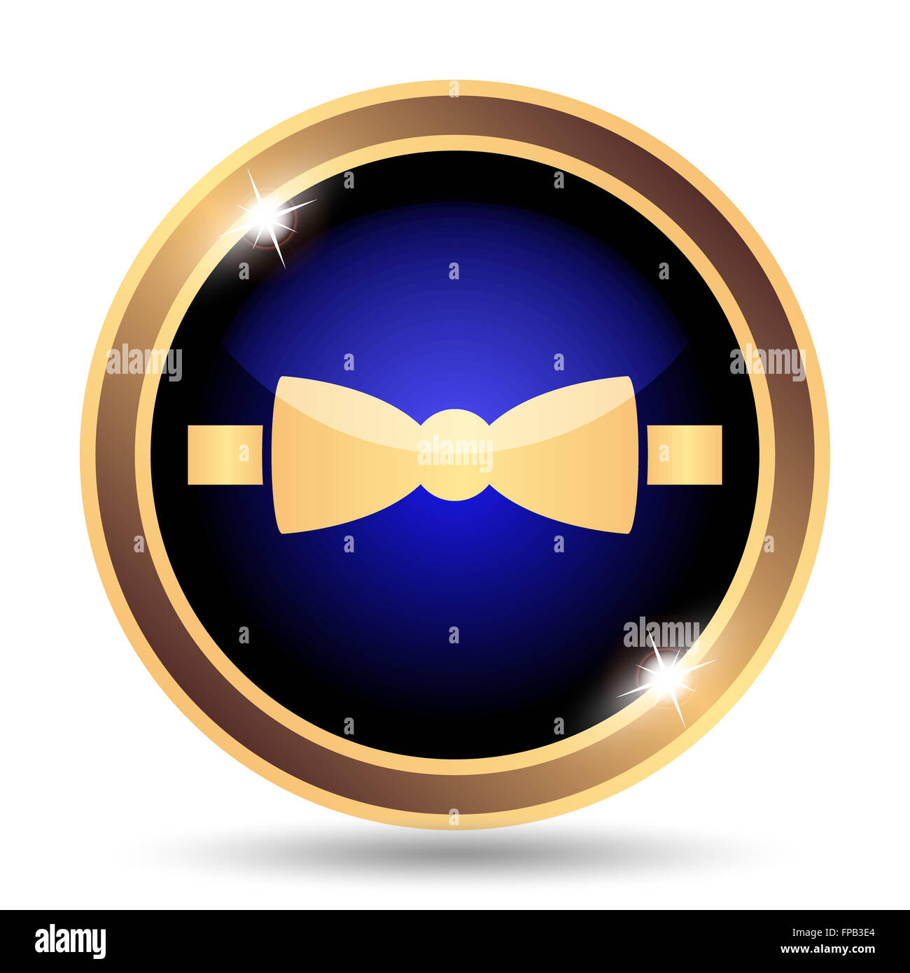 Bow tie icon. Internet button on white background Stock Photo - Alamy