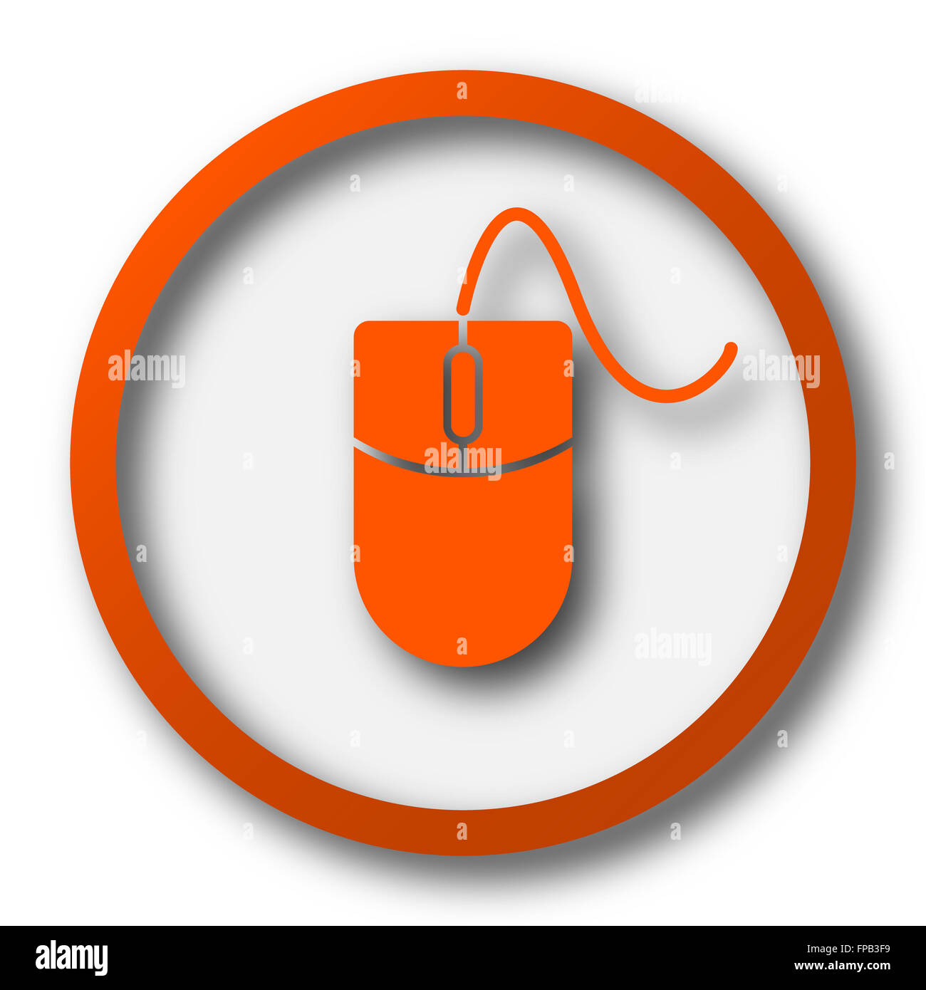 Mouse icon. Internet button on white background Stock Photo - Alamy