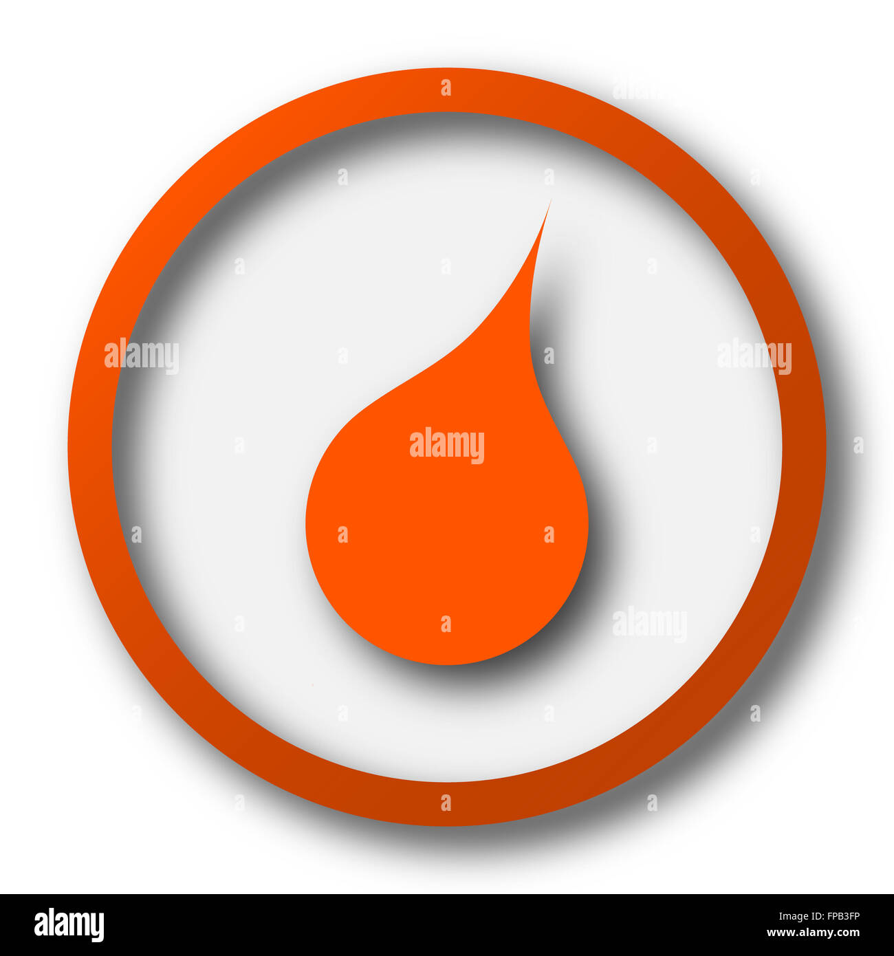 Rain icon. Internet button on white background Stock Photo - Alamy
