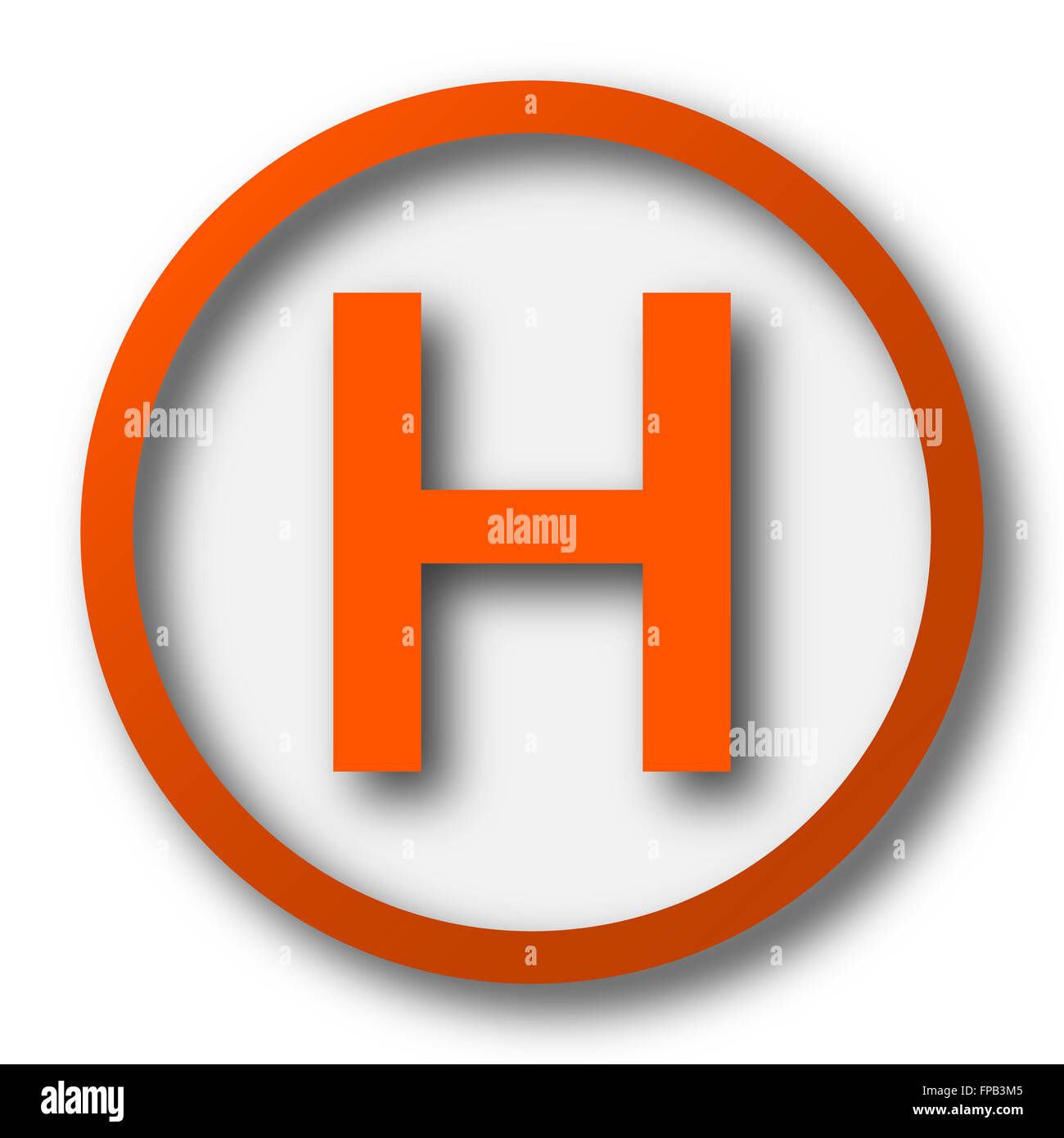 Hospital icon. Internet button on white background Stock Photo - Alamy