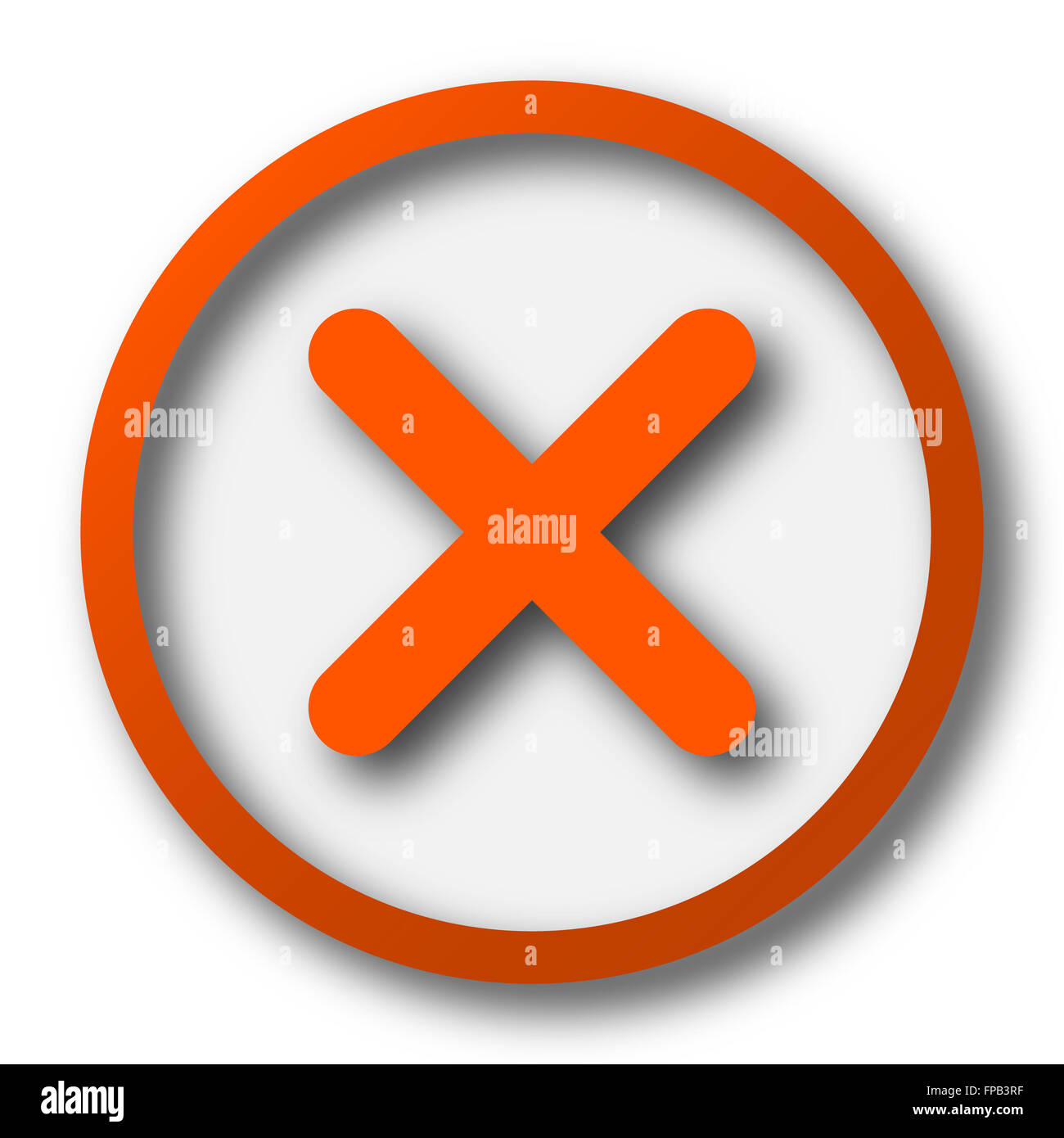 X close icon. Internet button on white background Stock Photo - Alamy