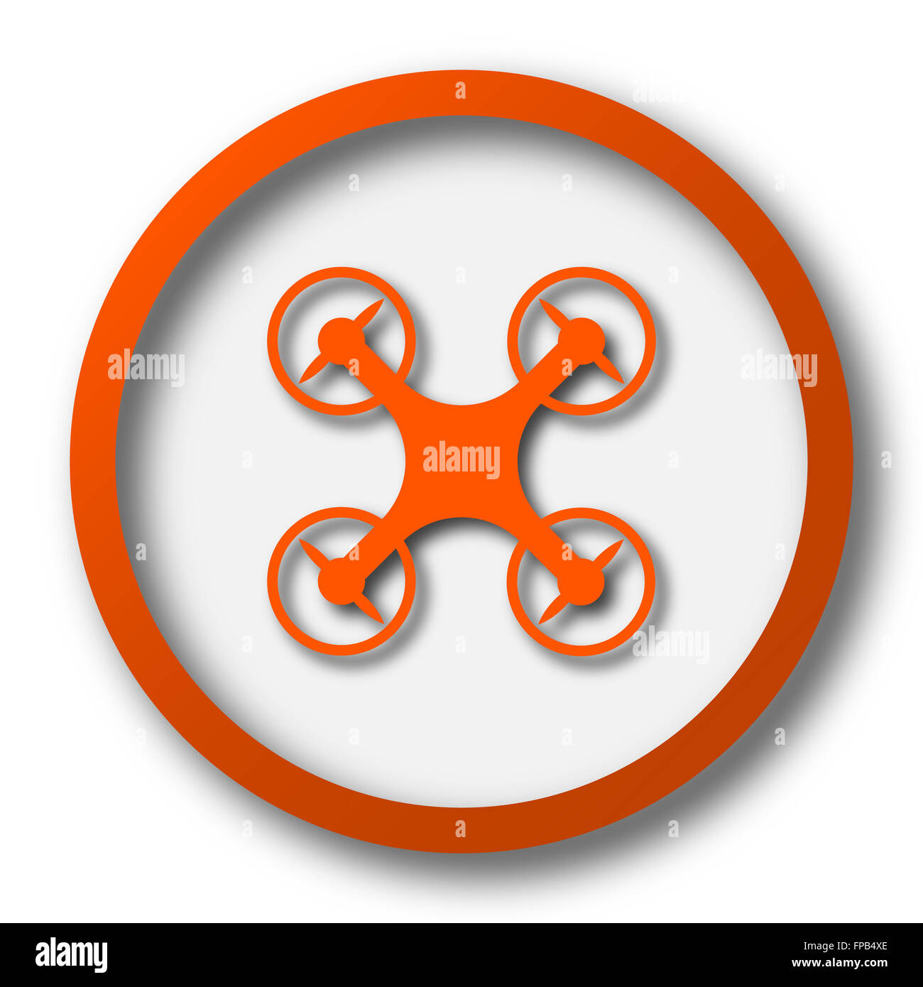 Drone icon. Internet button on white background Stock Photo - Alamy