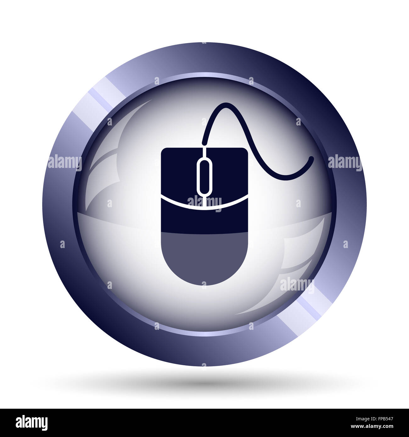 Mouse icon. Internet button on white background Stock Photo - Alamy