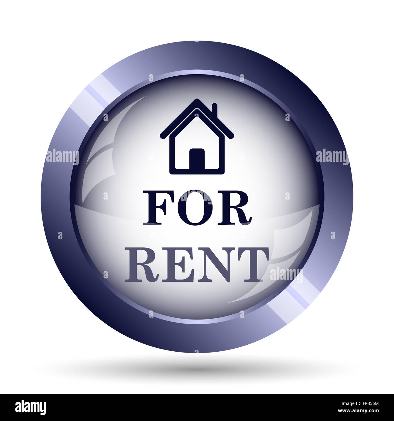 For rent icon. Internet button on white background Stock Photo - Alamy