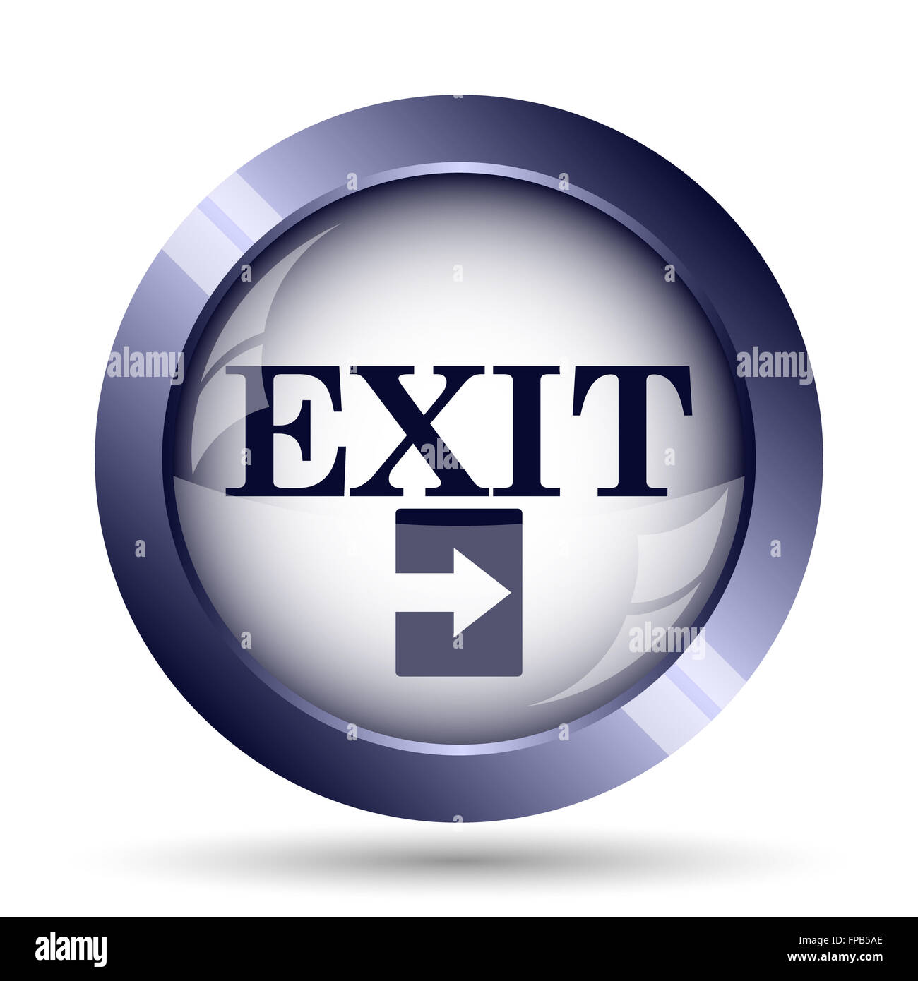Exit icon. Internet button on white background Stock Photo - Alamy Exit icon. Internet button on white background Stock Photo - Alamy
