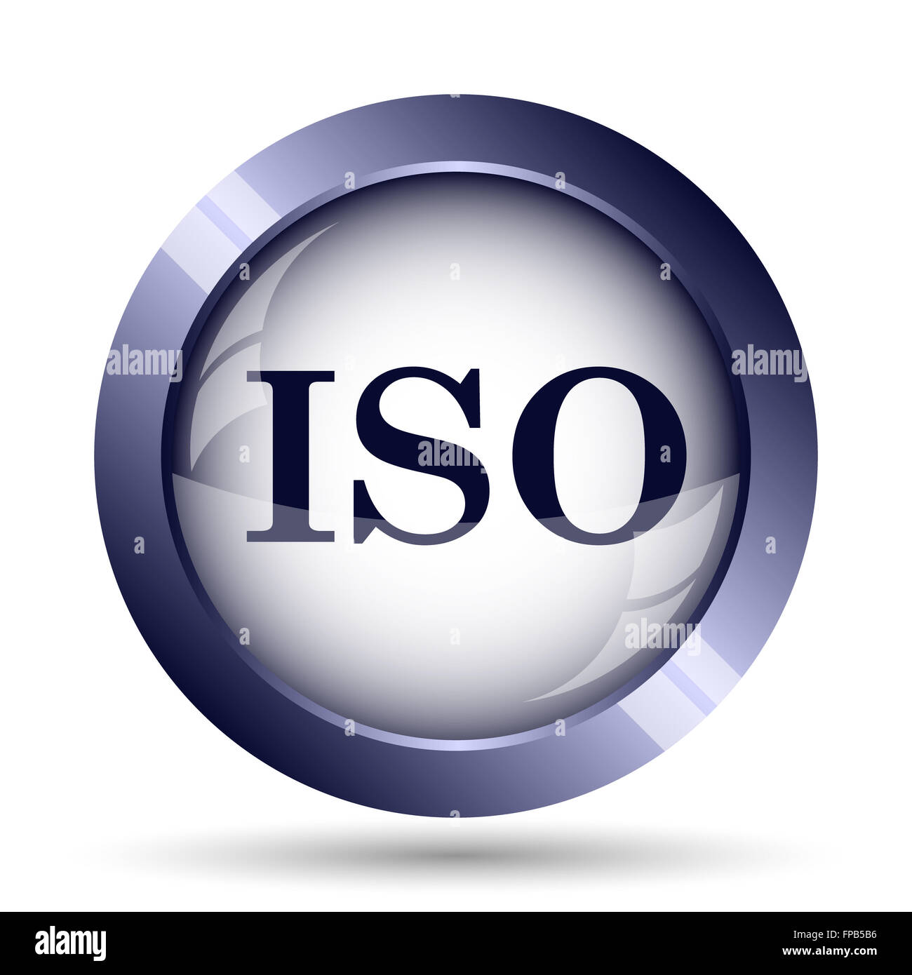 ISO icon. Internet button on white background Stock Photo - Alamy