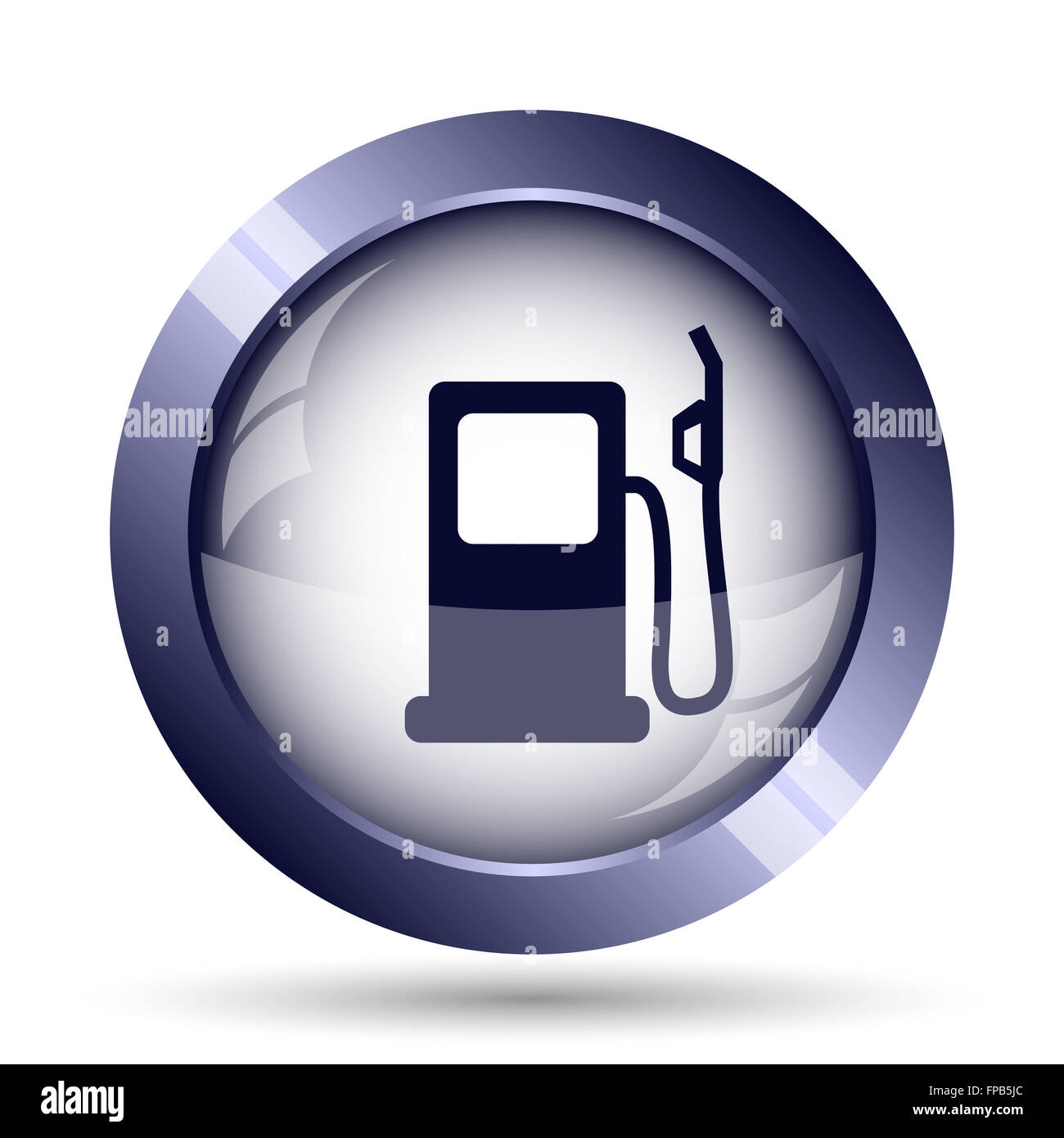 Gas pump icon. Internet button on white background Stock Photo - Alamy