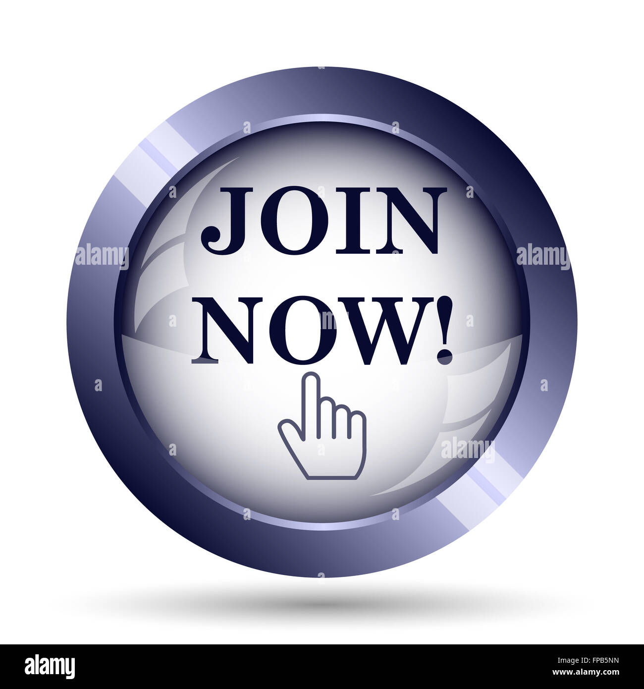 Join now icon. Internet button on white background Stock Photo - Alamy