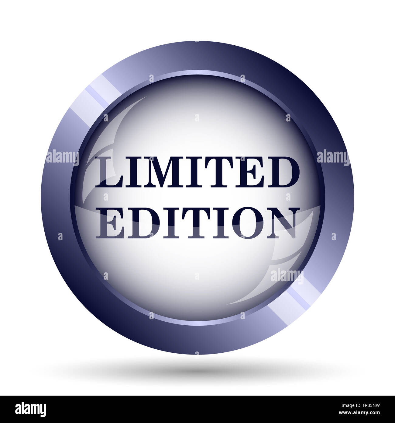 Limited edition icon. Internet button on white background Stock Photo ...