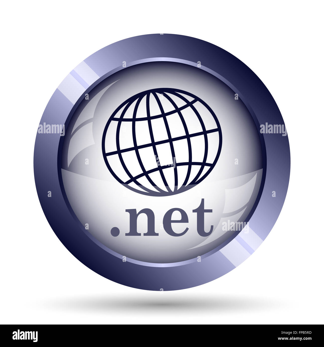 .net icon. Internet button on white background Stock Photo - Alamy