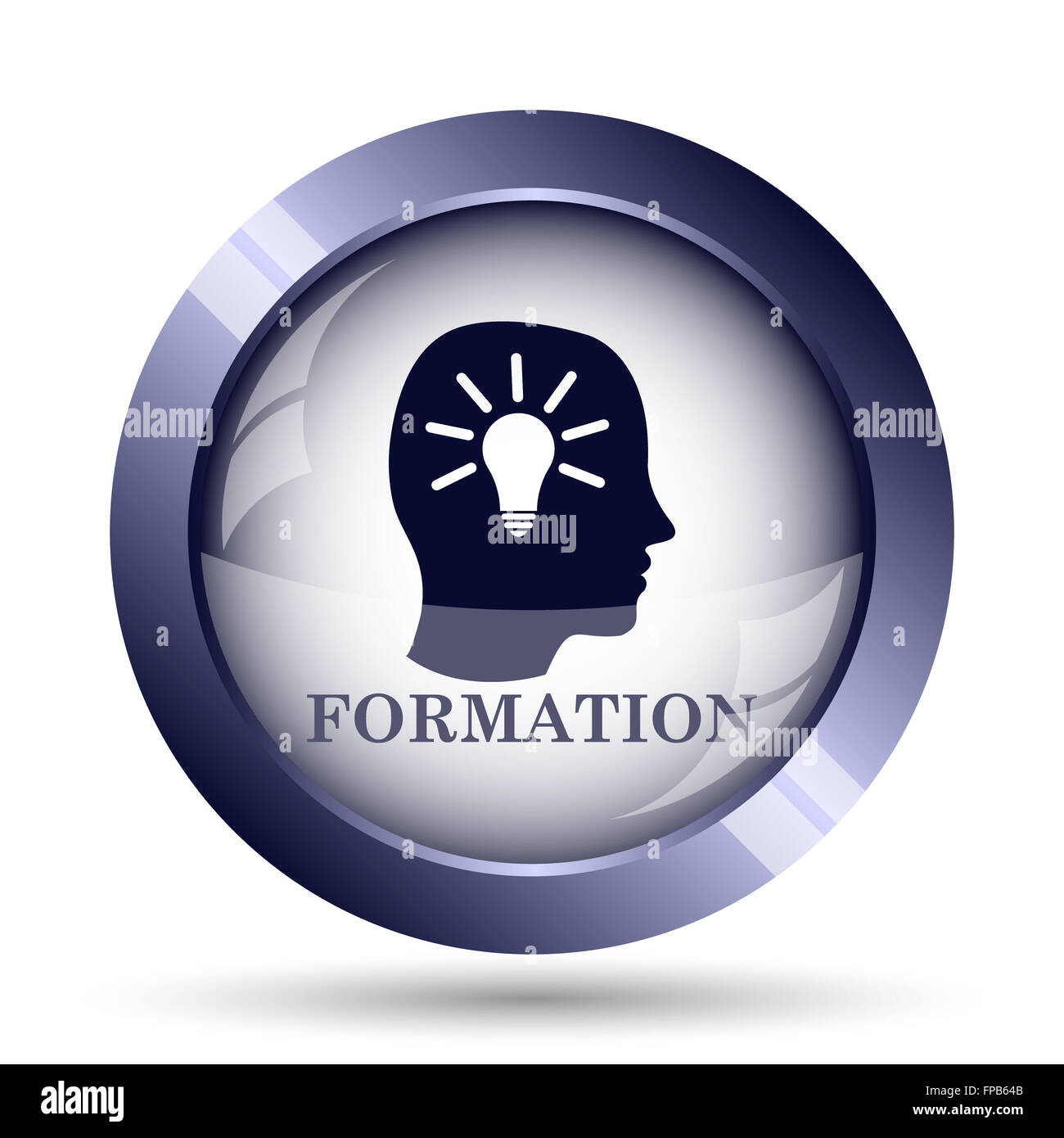 Formation icon. Internet button on white background Stock Photo - Alamy