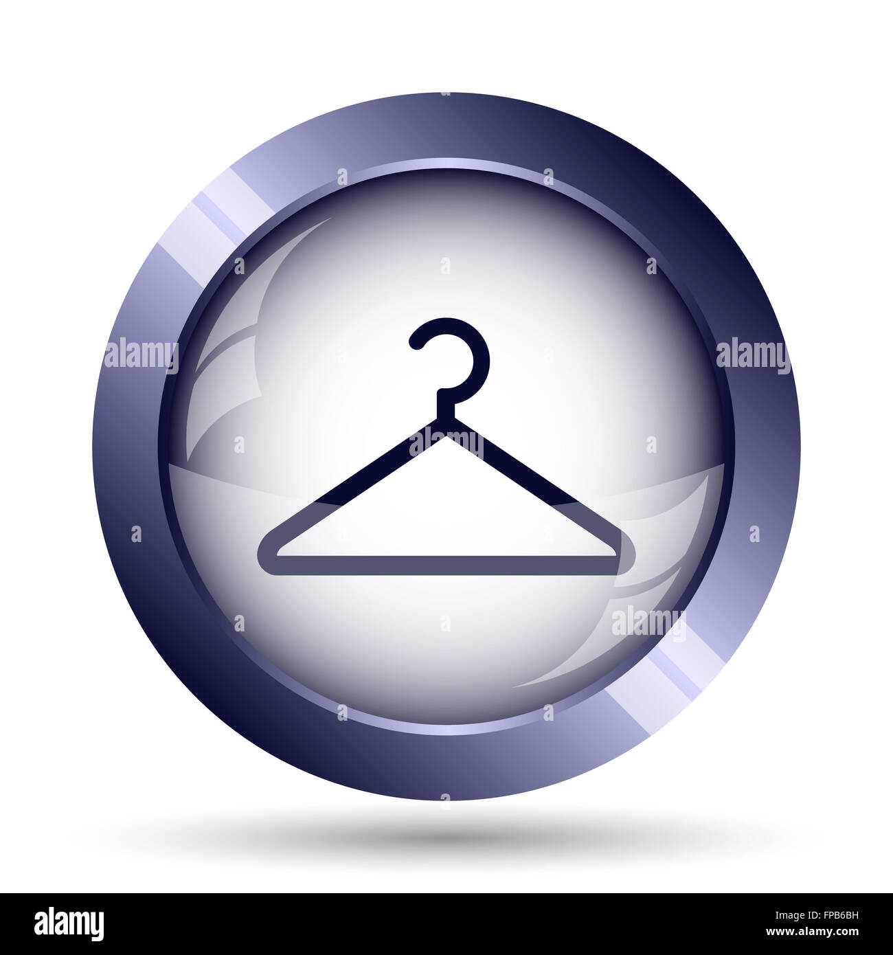 Hanger icon. Internet button on white background Stock Photo - Alamy