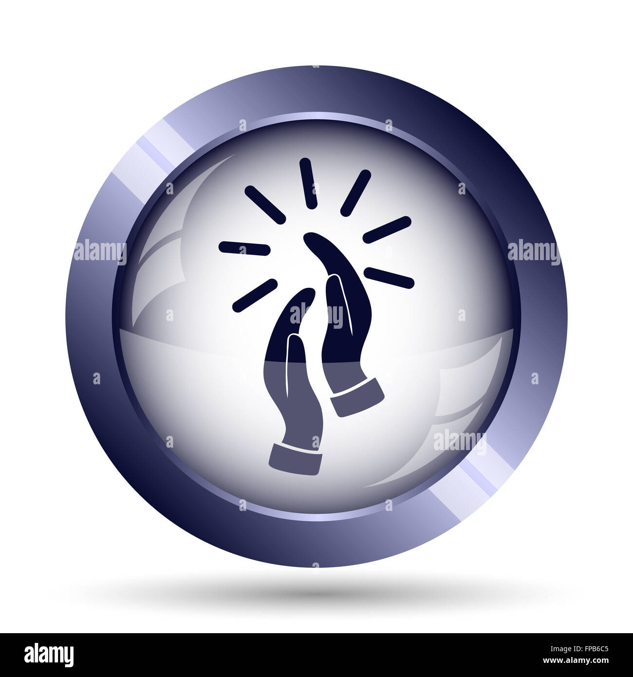 Applause icon. Internet button on white background Stock Photo - Alamy