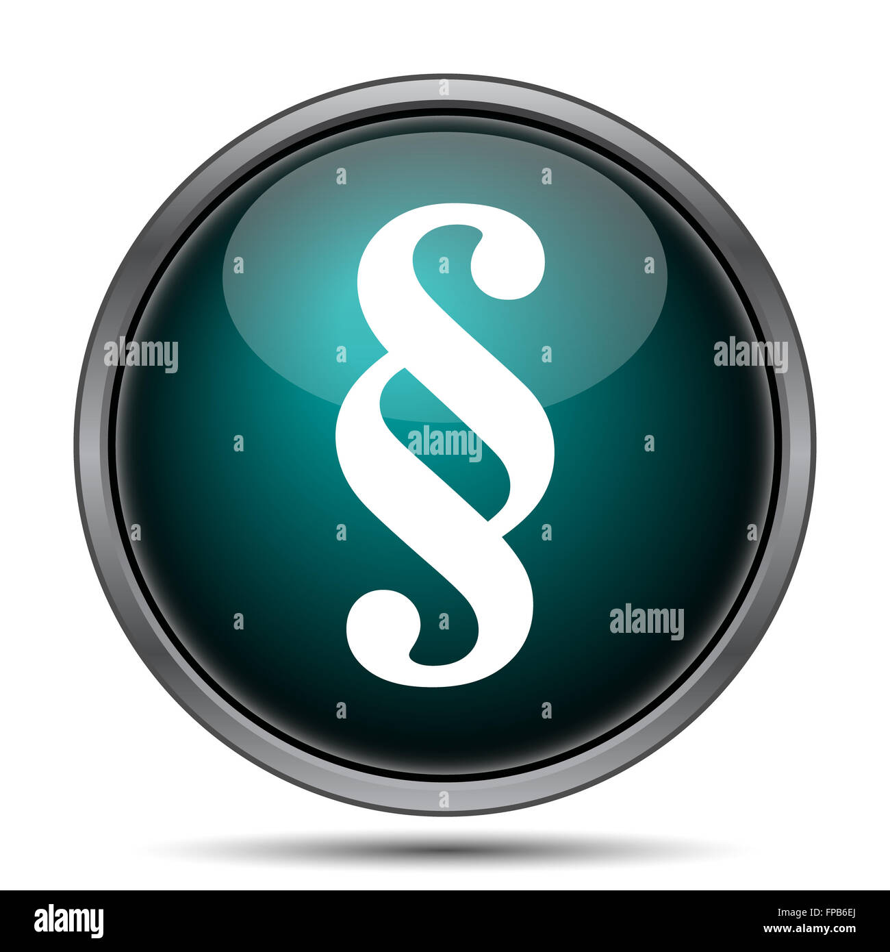 Paragraph icon. Internet button on white background Stock Photo - Alamy