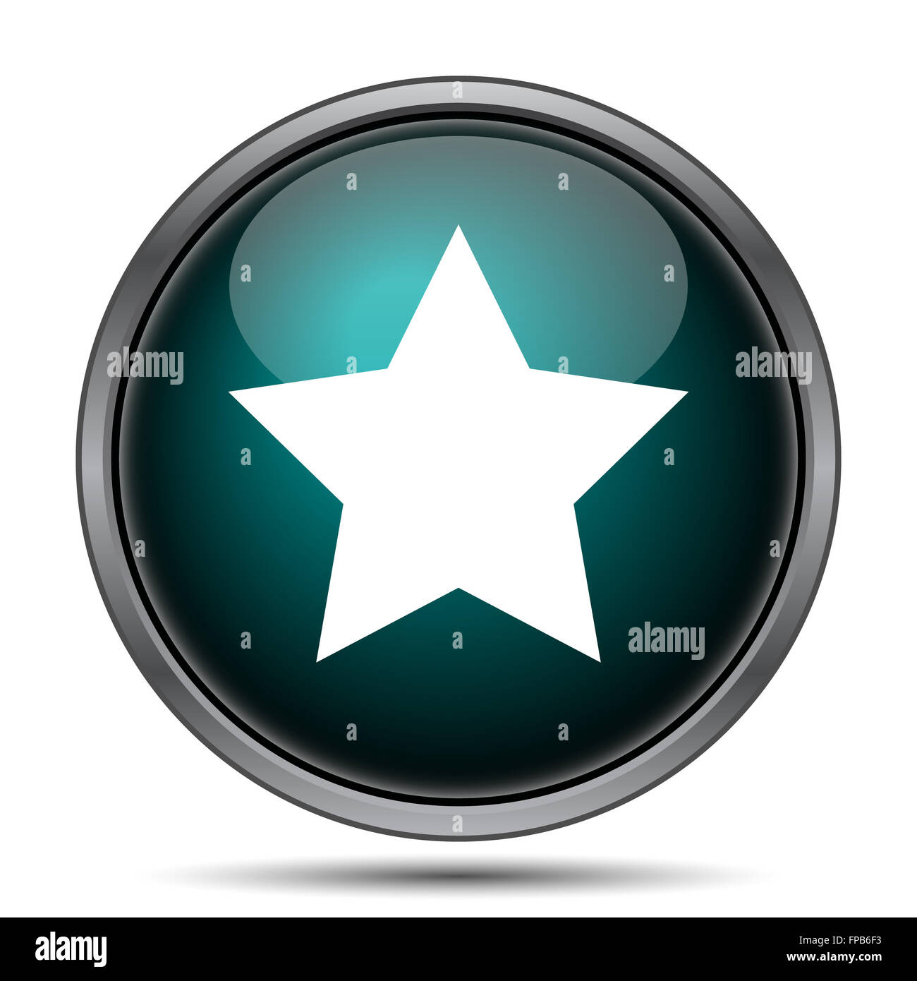 Favorite icon. Internet button on white background Stock Photo - Alamy