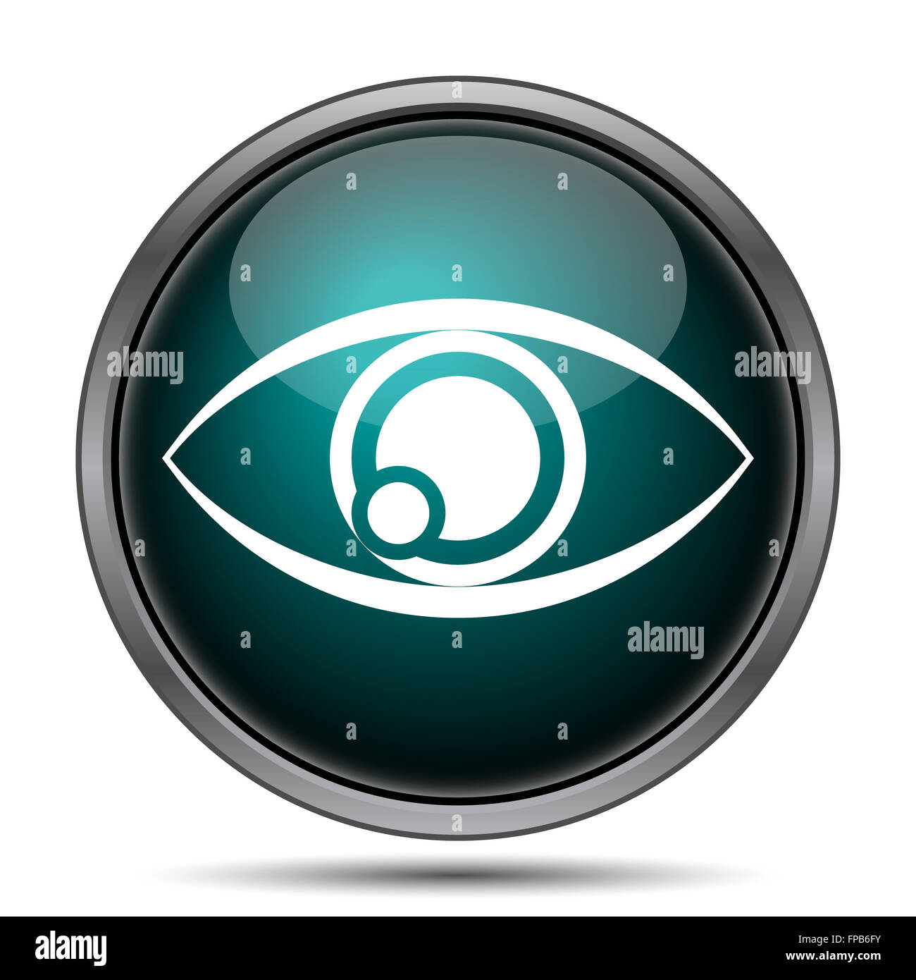 Eye icon. Internet button on white background Stock Photo - Alamy
