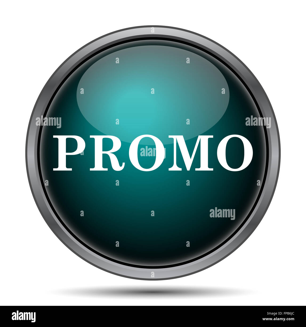 Promo icon. Internet button on white background Stock Photo - Alamy