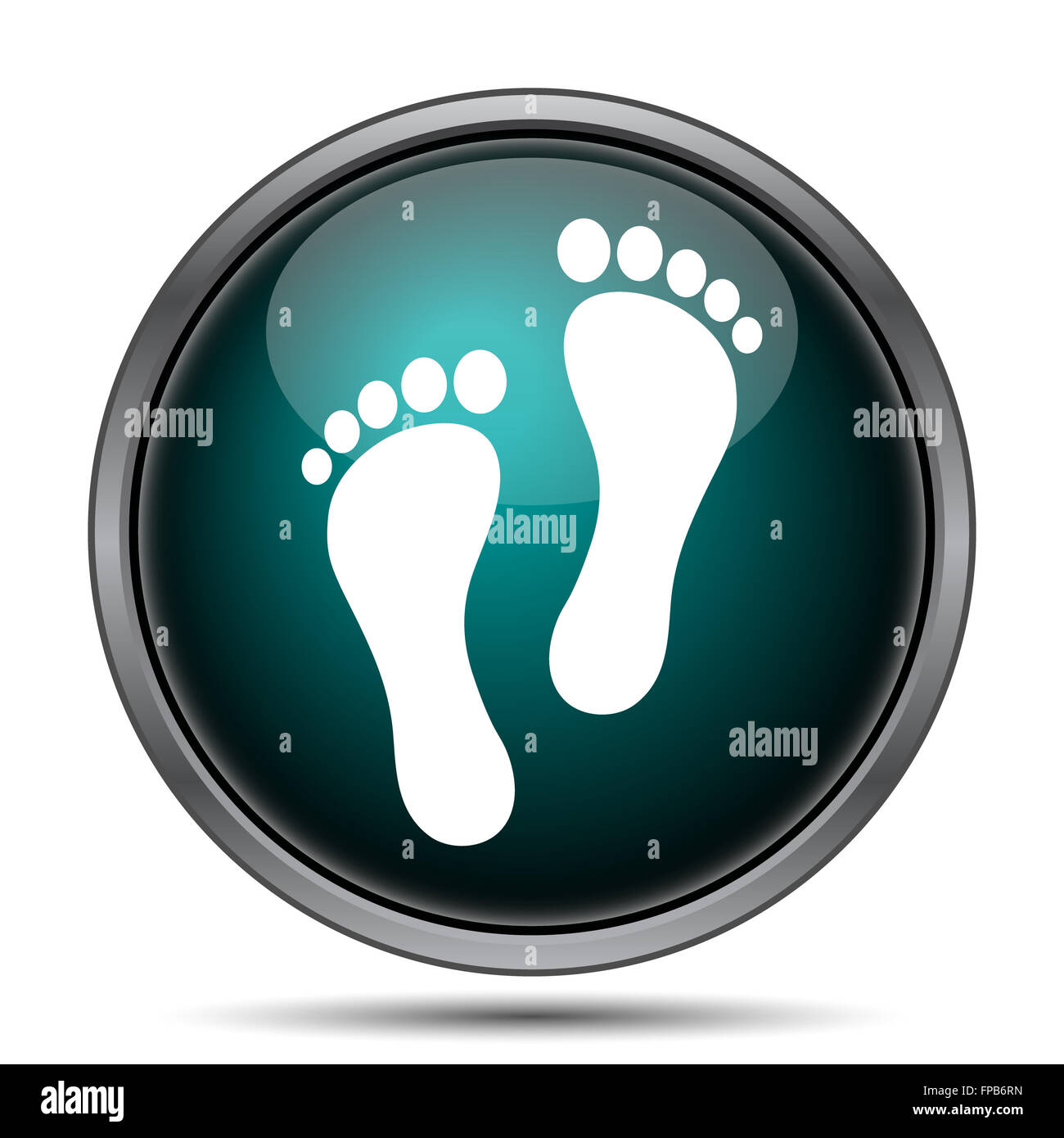 Footprints on beach footprint Cut Out Stock Images & Pictures - Alamy