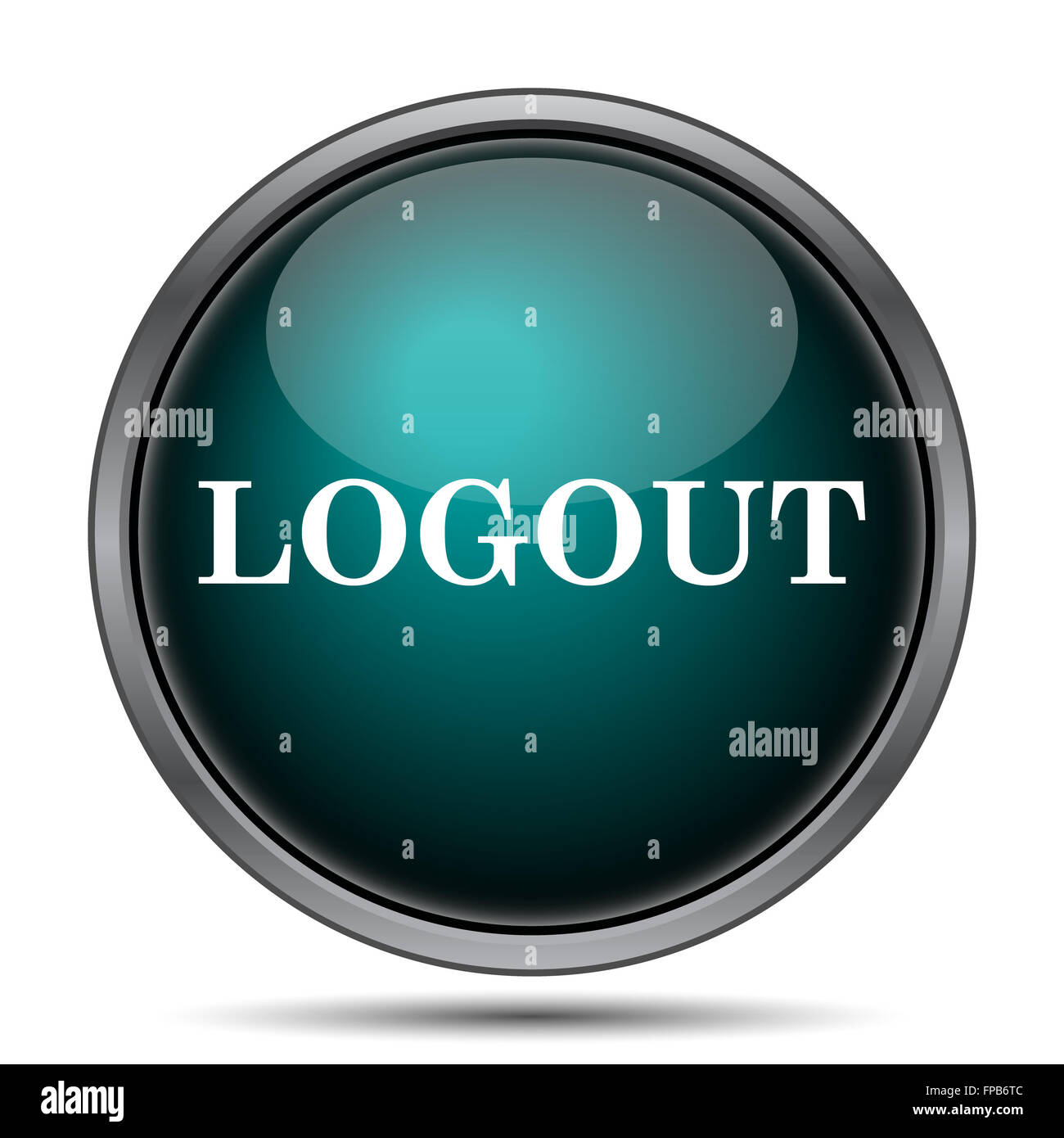 Logout icon. Internet button on white background Stock Photo - Alamy