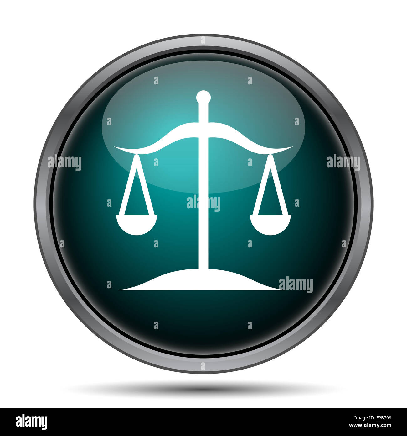 Balance icon. Internet button on white background Stock Photo - Alamy