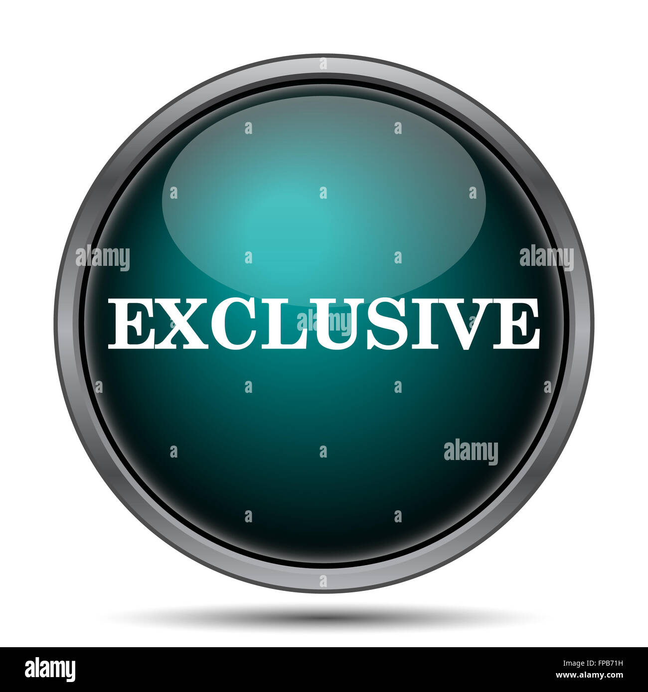 Exclusive icon. Internet button on white background Stock Photo - Alamy