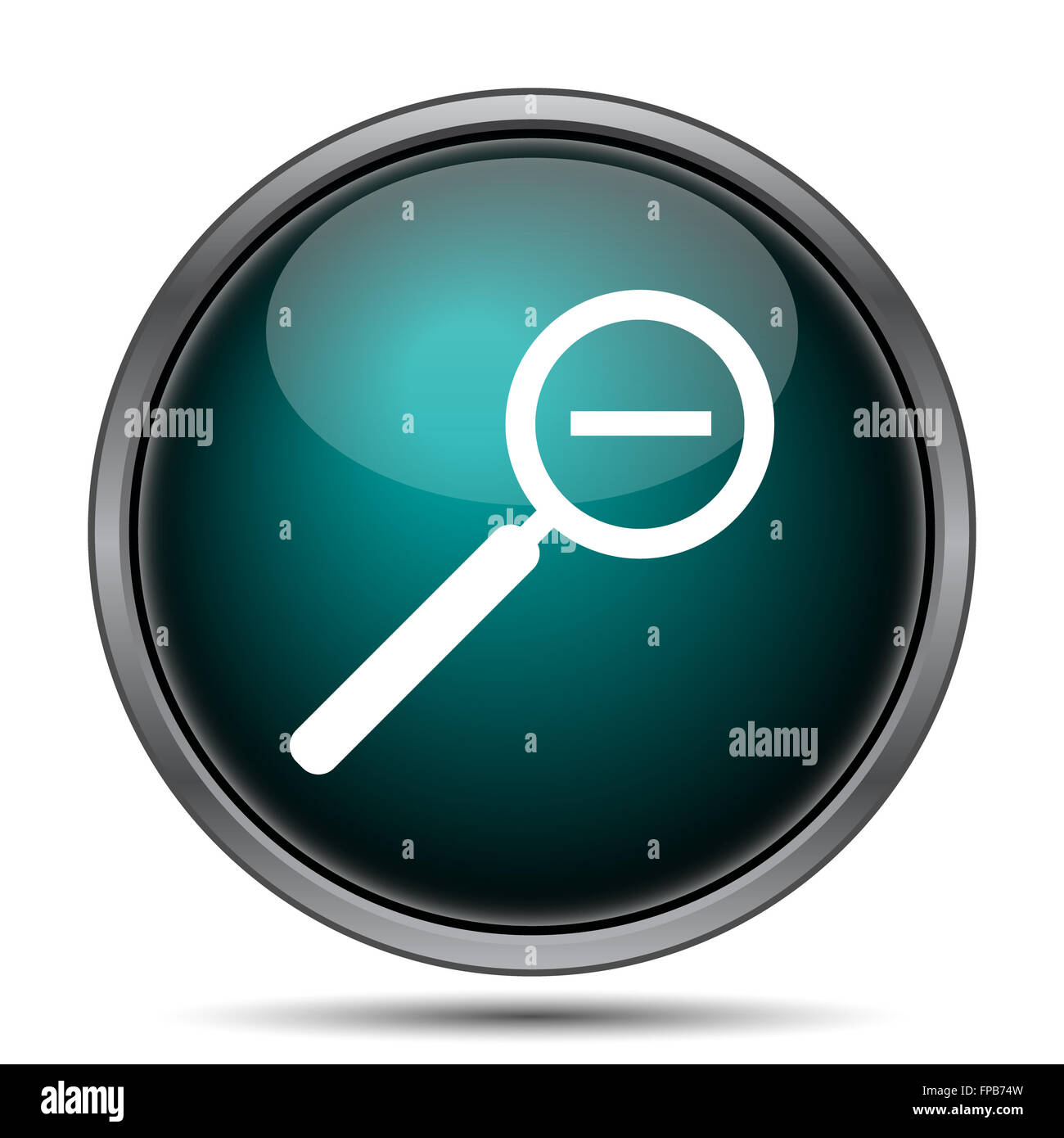 Zoom out icon. Internet button on white background Stock Photo - Alamy
