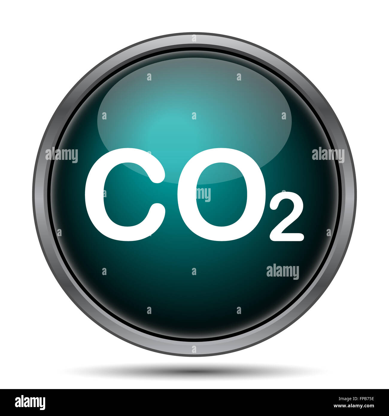 CO2 icon. Internet button on white background Stock Photo - Alamy