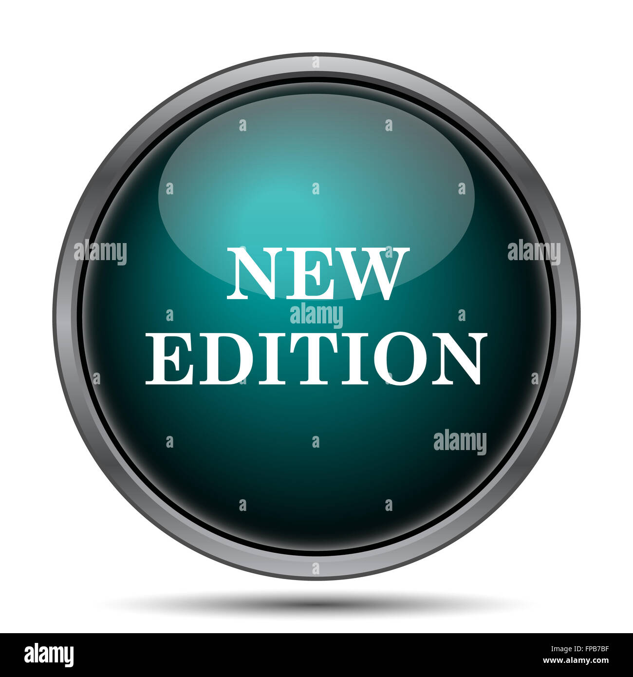 New edition icon. Internet button on white background Stock Photo - Alamy