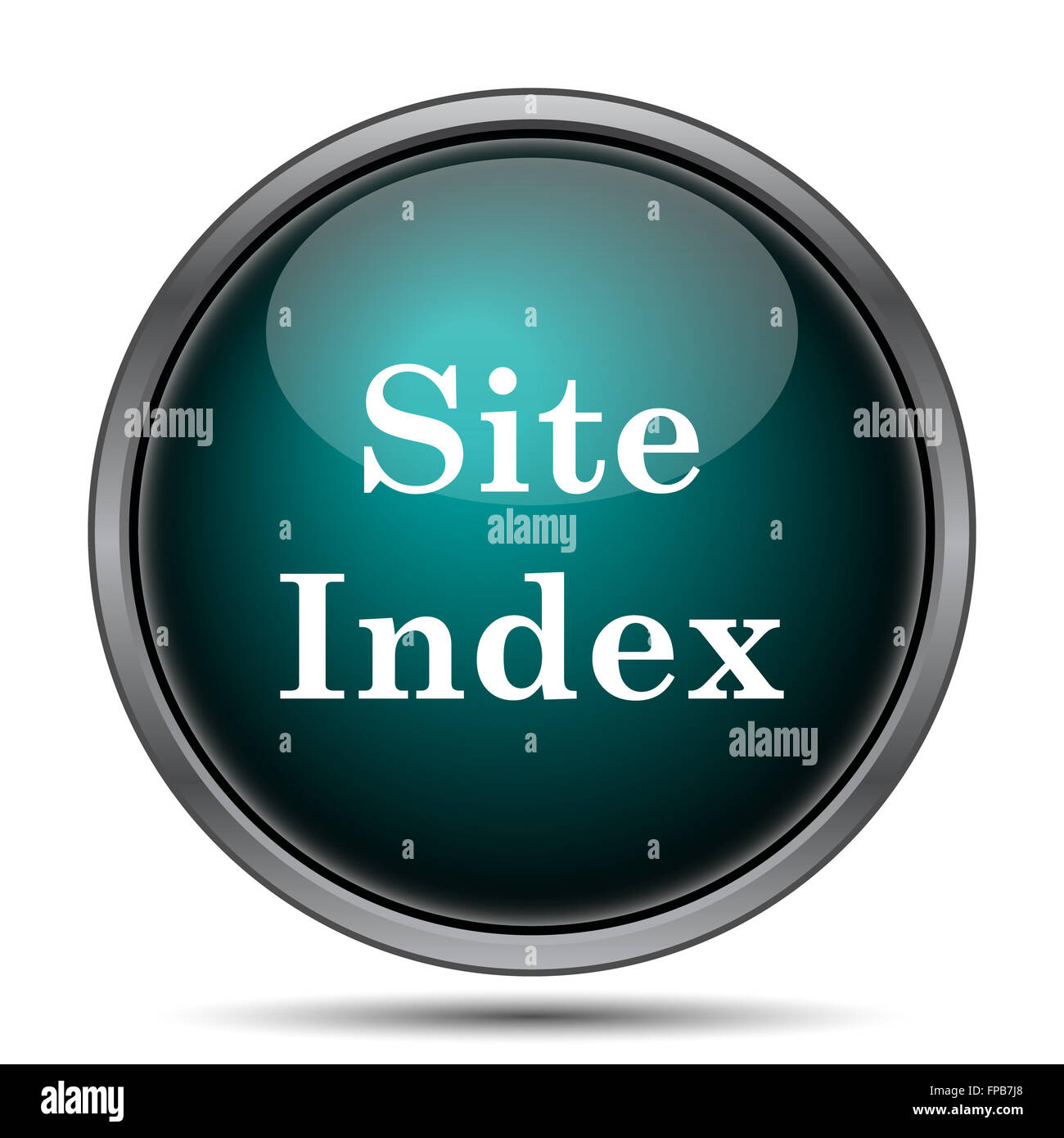 Site index icon. Internet button on white background Stock Photo - Alamy