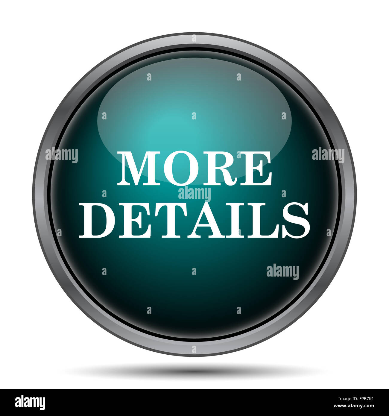More details icon. Internet button on white background Stock Photo - Alamy