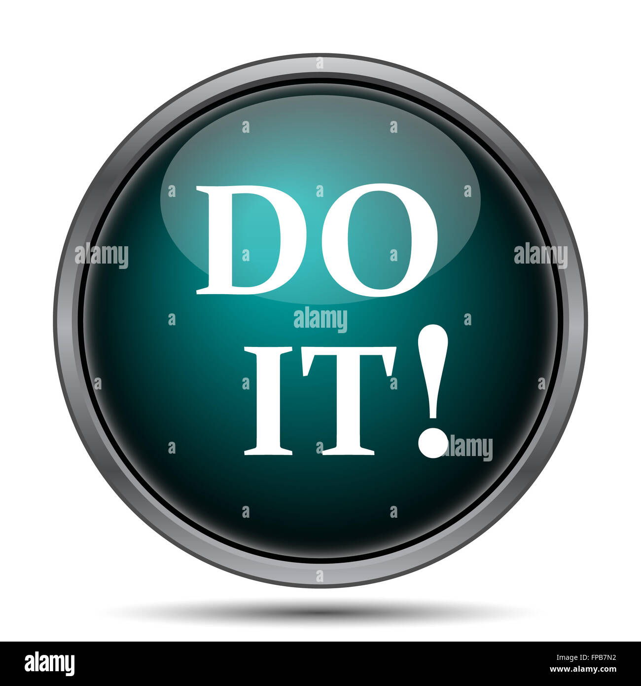 Do it icon. Internet button on white background Stock Photo - Alamy