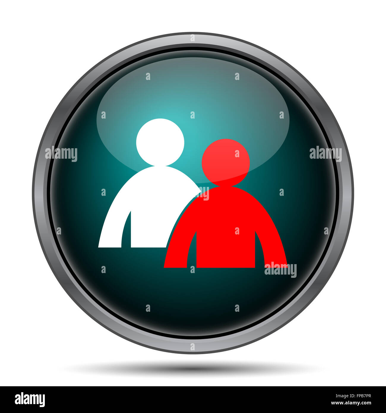 Mentoring icon. Internet button on white background Stock Photo - Alamy