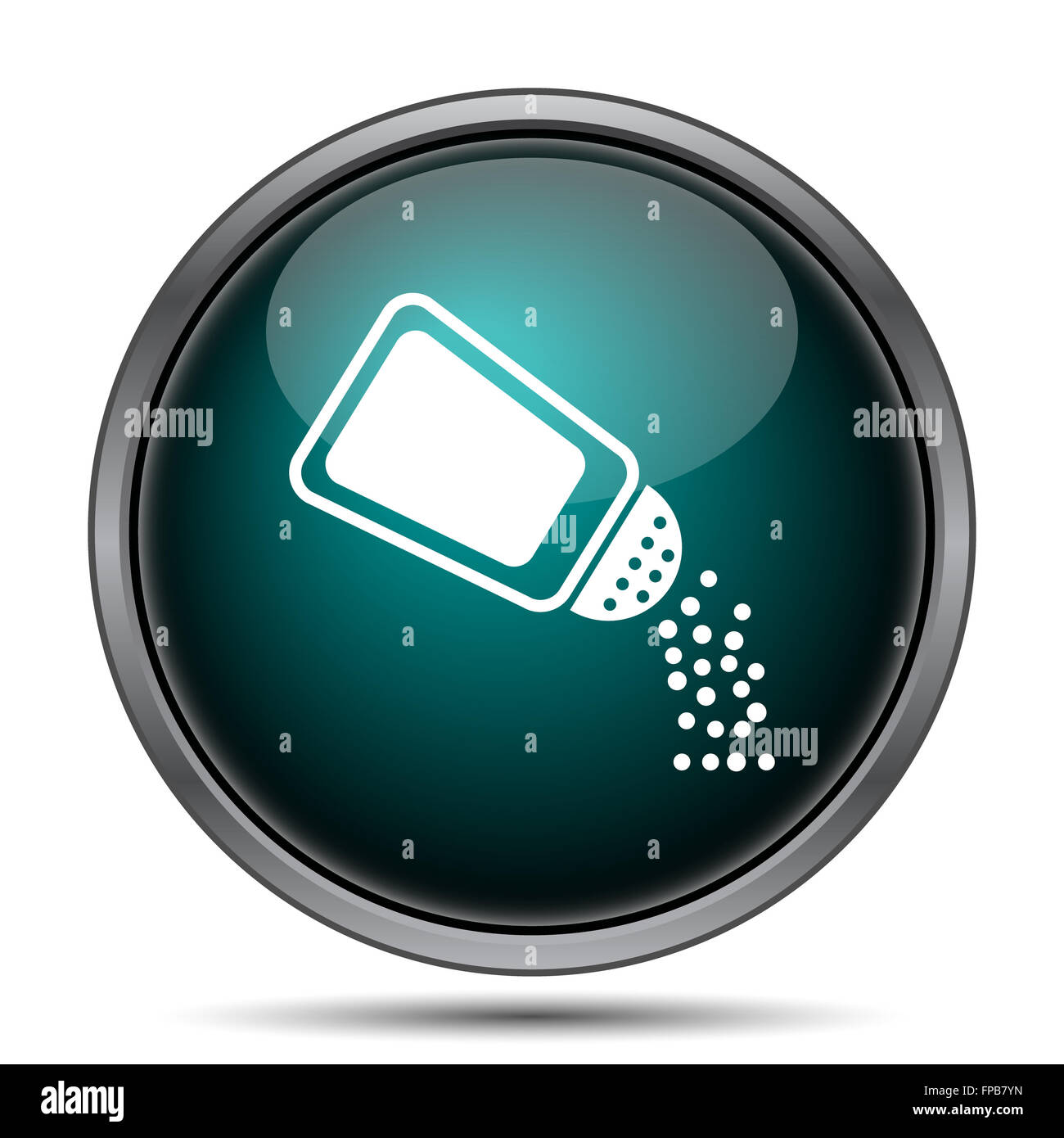 Salt icon. Internet button on white background Stock Photo - Alamy